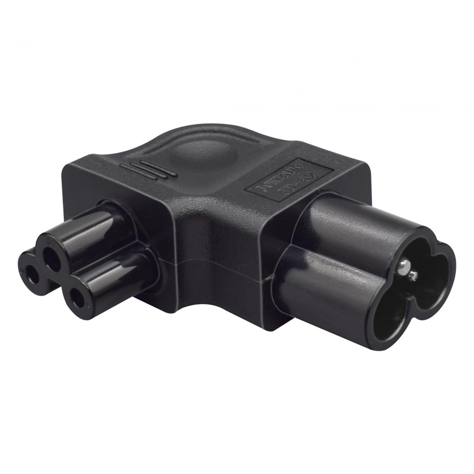 Almencla IEC320 C6 to IEC320 C5 Power Adapter, Power Converter, Left ...