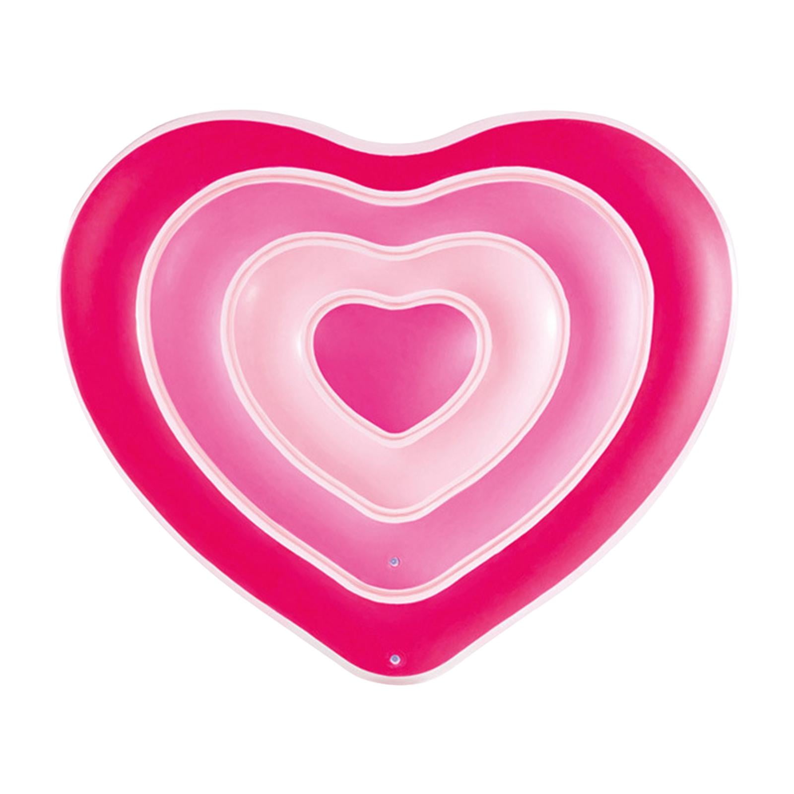Almencla Inflatable Pool Raft Heart Shaped Pool Floating Bed, Portable ...