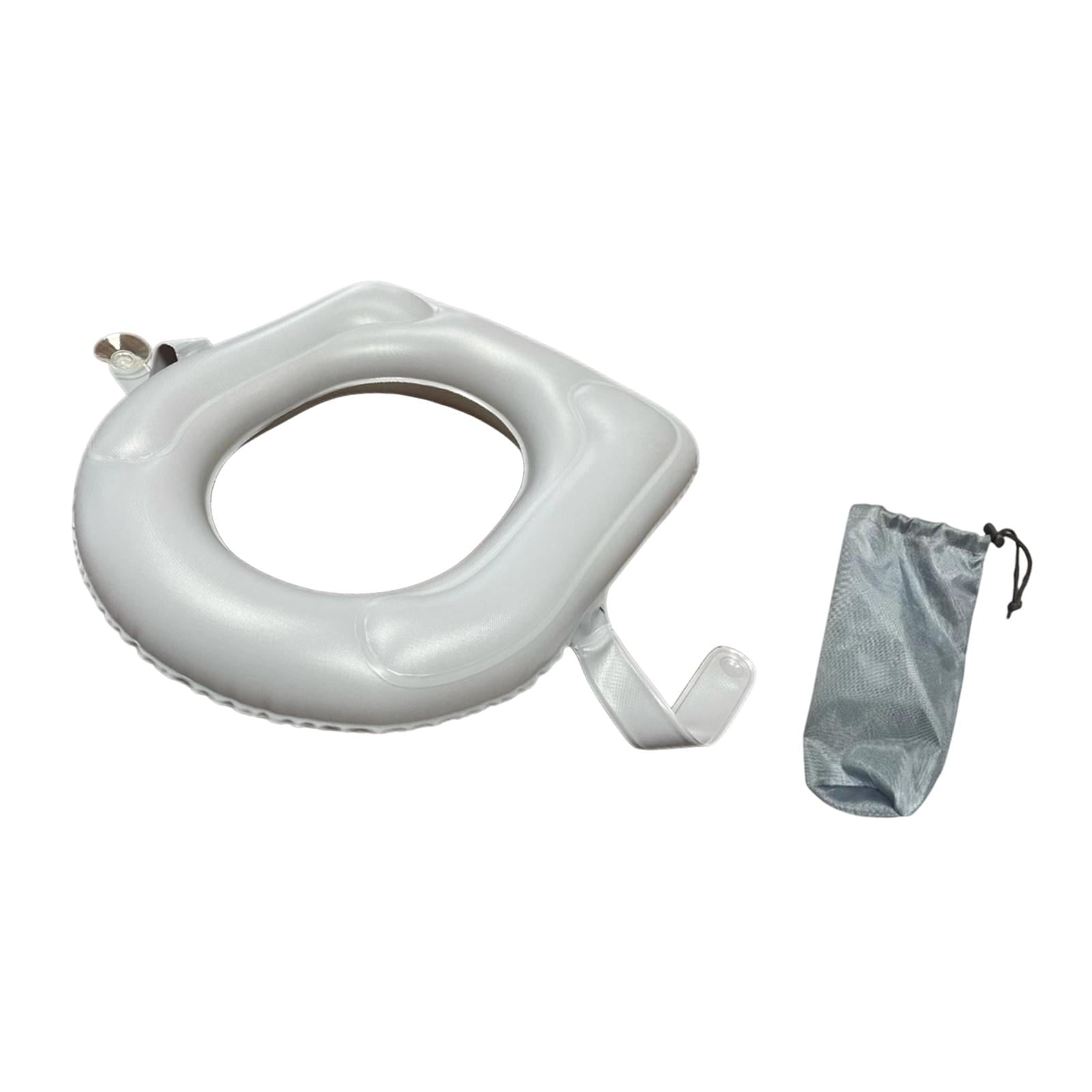 Almencla Inflatable Toilet Support Cushion, Air Inflation Portable ...