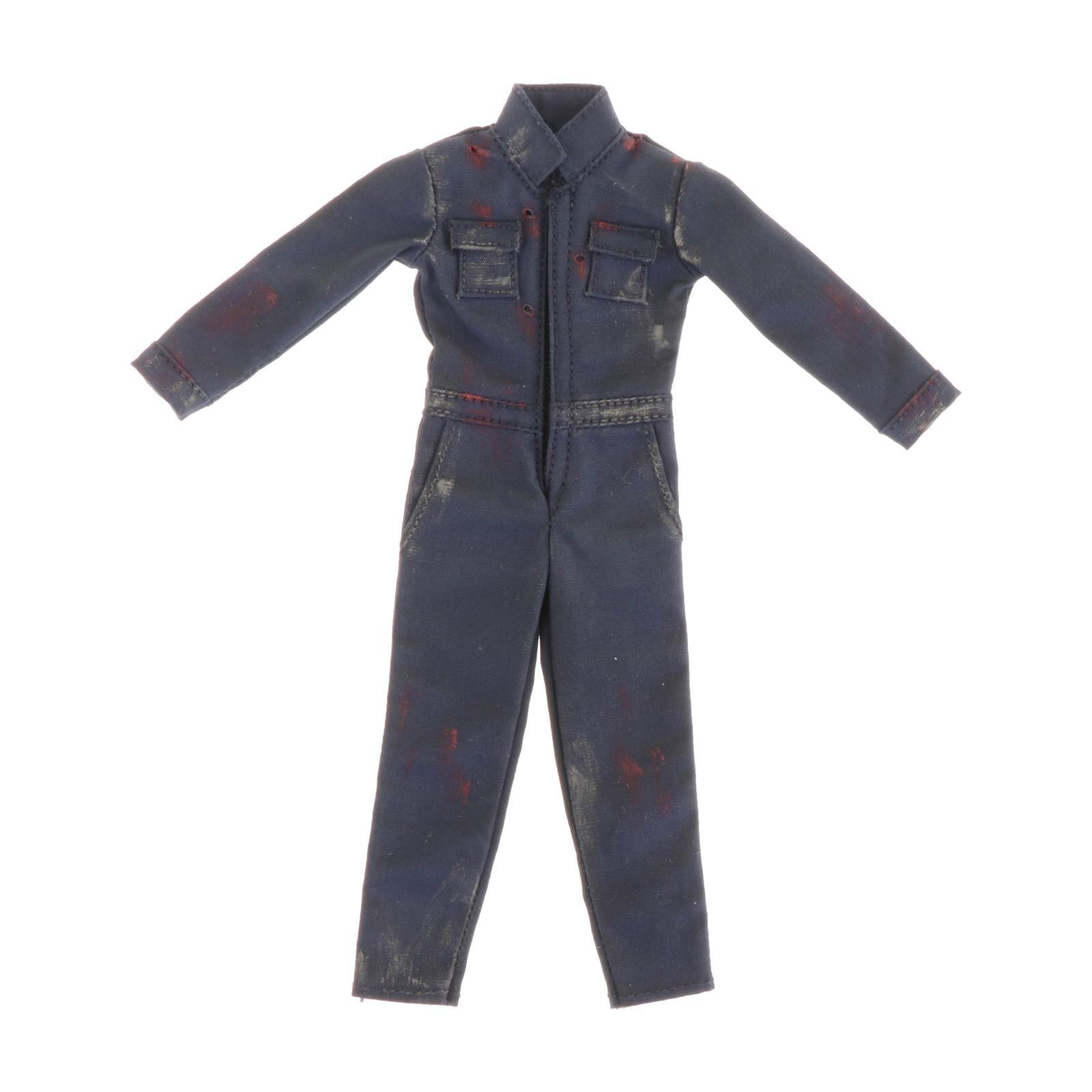 Almencla Jumpsuit 1/12 Male Figure Clothes DIY Doll Dress up Cosplay ...