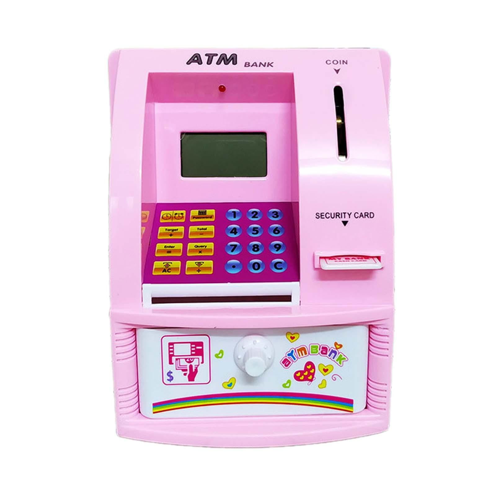 Almencla Kids ATM Piggy Bank Educational Toy with Card,password ...