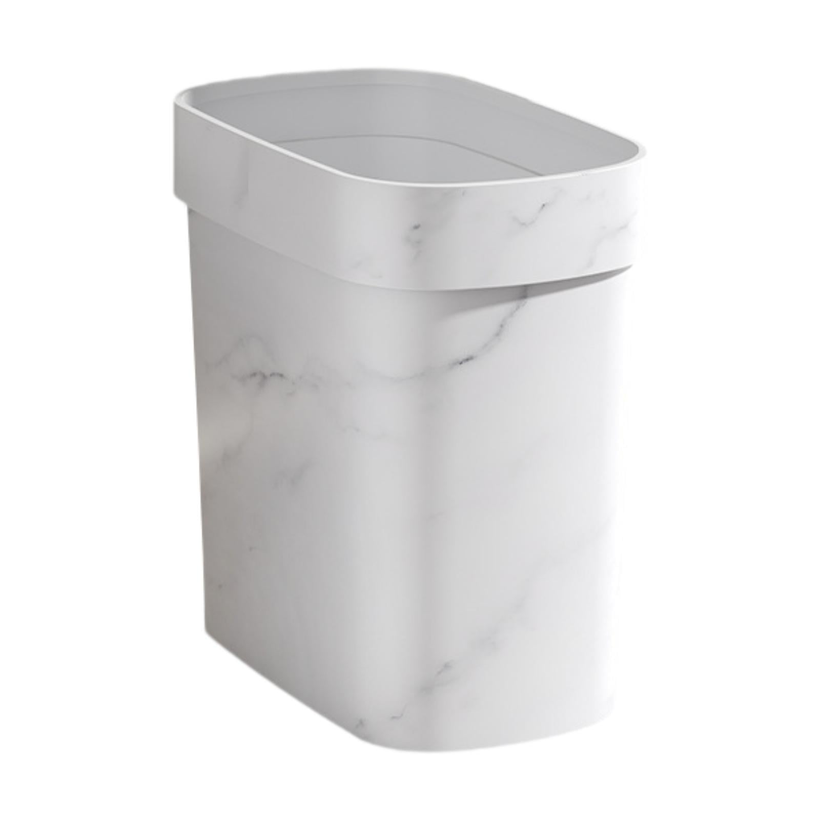 Almencla Marble Wastebasket Household Square Garbage Container for Home ...