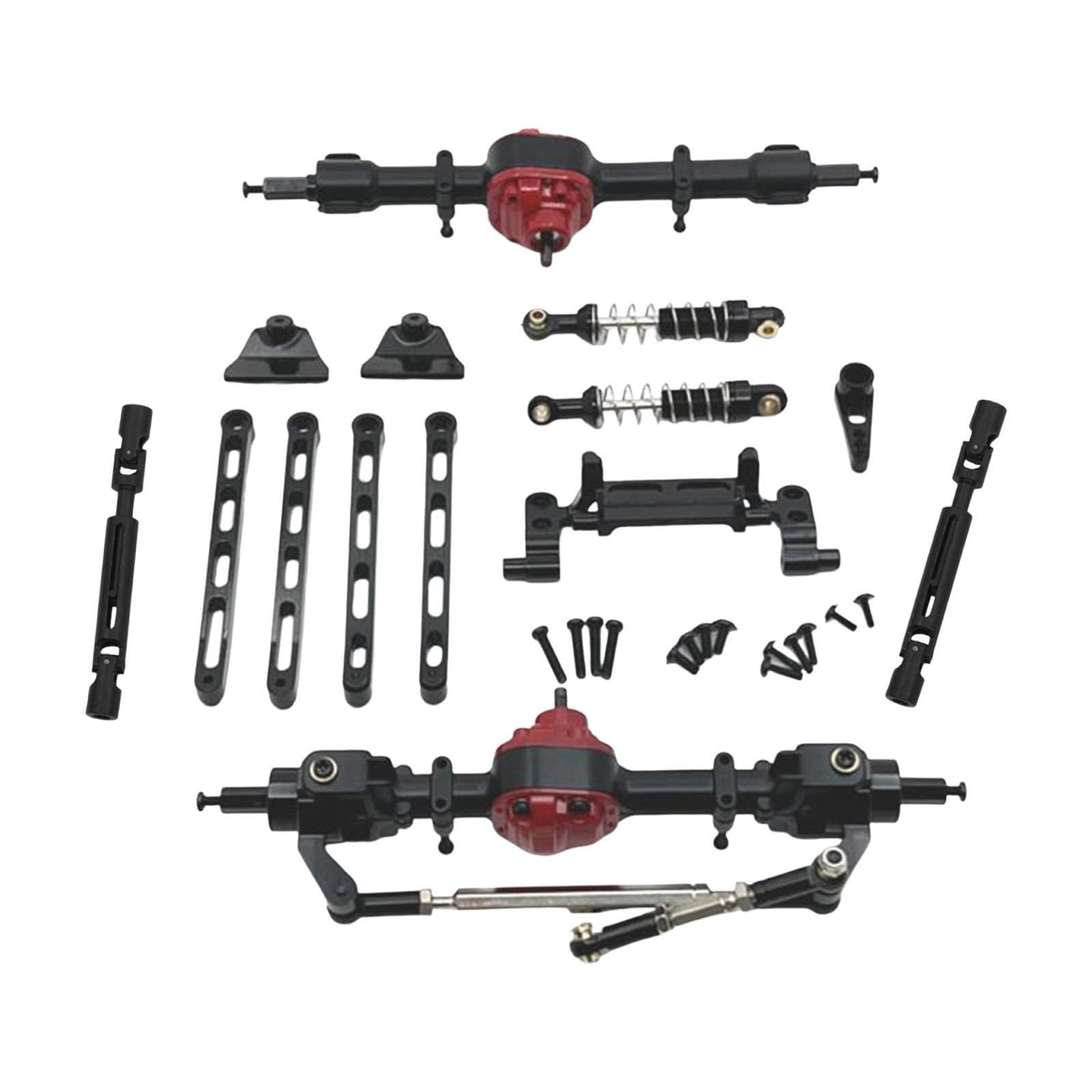 Almencla Metal RC Car Front and Rear Assembly Kits, RC Car Part Tie Rod ...
