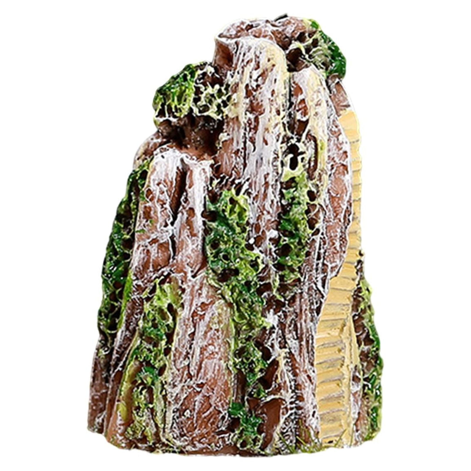 Almencla Mini Stone Rockery Miniature Mountain Figurines Statue ...