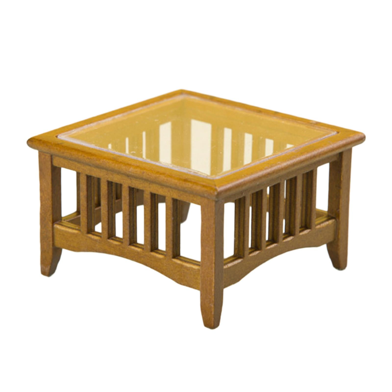 Almencla Miniature Dollhouse Tea Tables 1/12 Scale Dollhouse Table ...