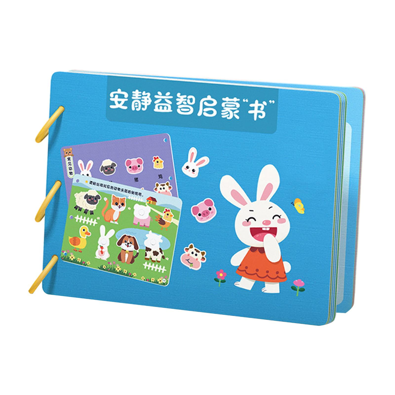 Almencla Montessori Toy Sticker Book Multipurpose Role Game Practical ...