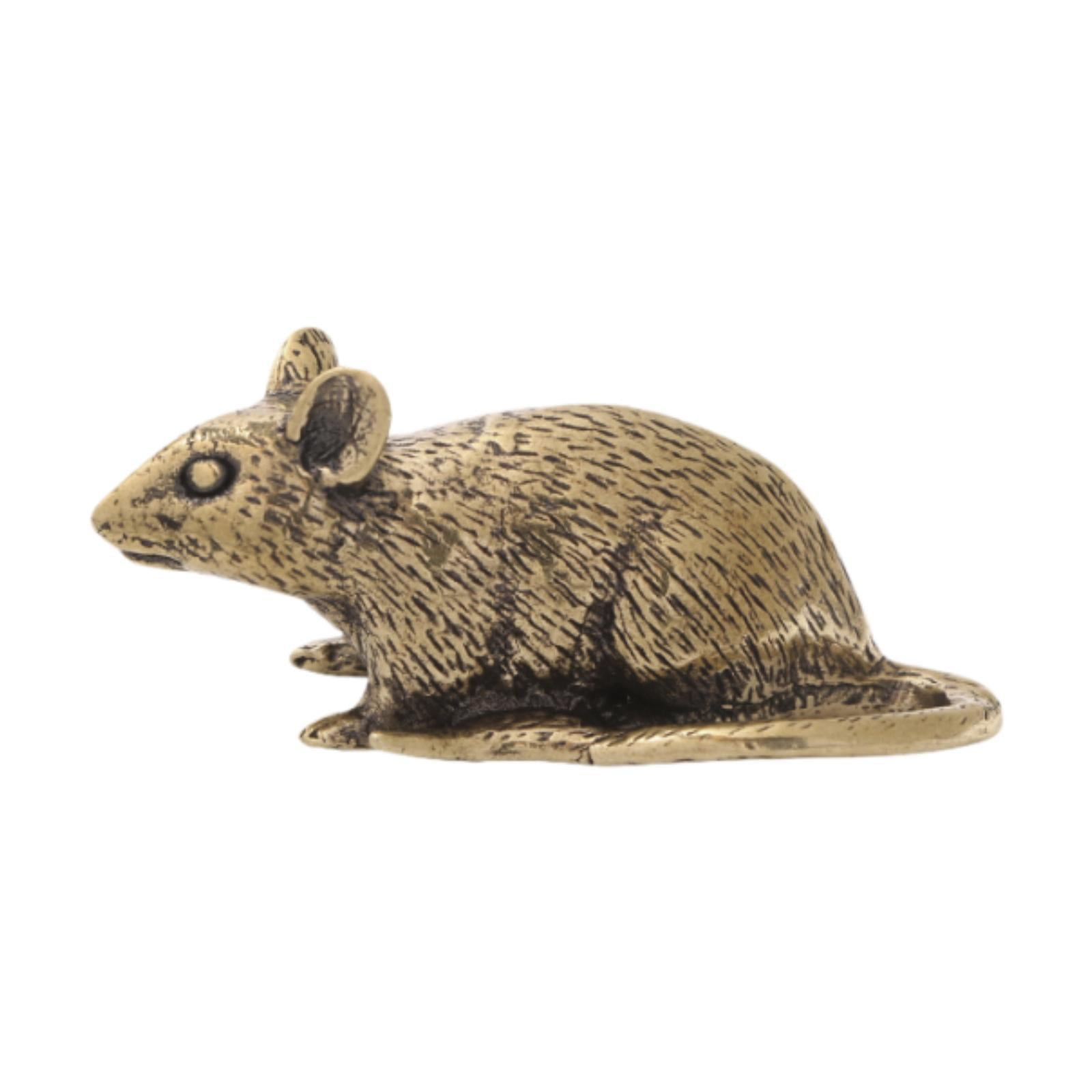 Almencla Mouse Statue Animal Figures Rat Figurine Small Animal Statue ...