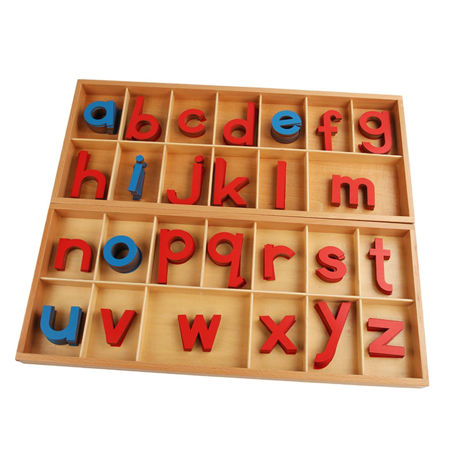 Almencla Movable Alphabet with Box Spelling Learning Toy Interactive ...