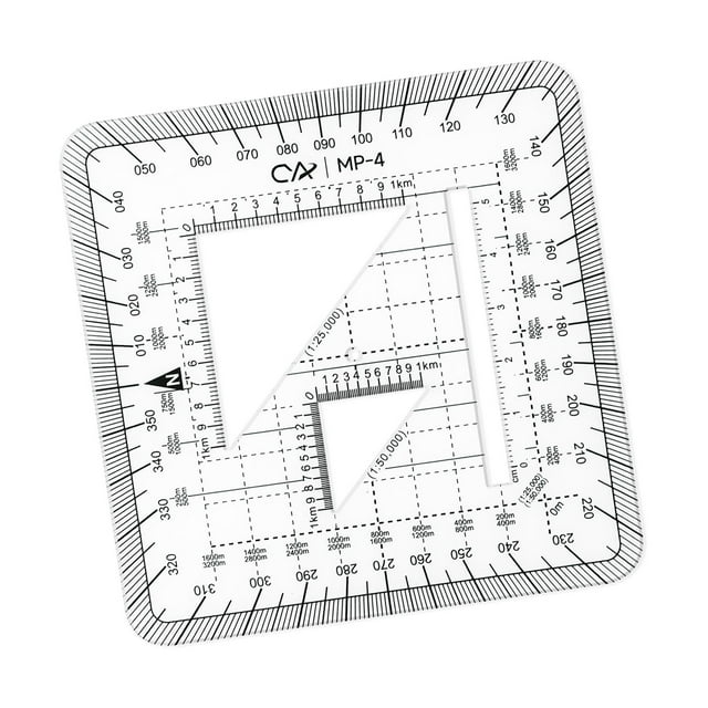 Almencla Protractor Ruler, Geographic Coordinate Ruler, Lightweight ...