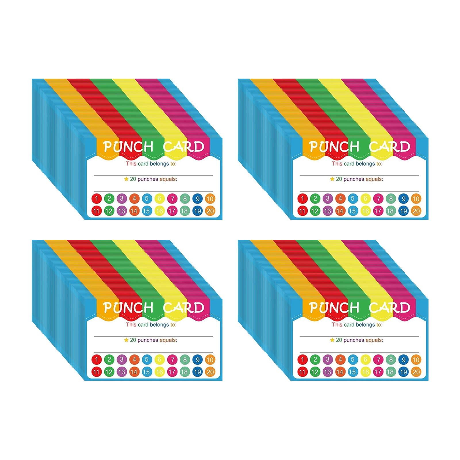 Almencla Reward Punch Cards Sturdy Portable Multifunction for Home ...