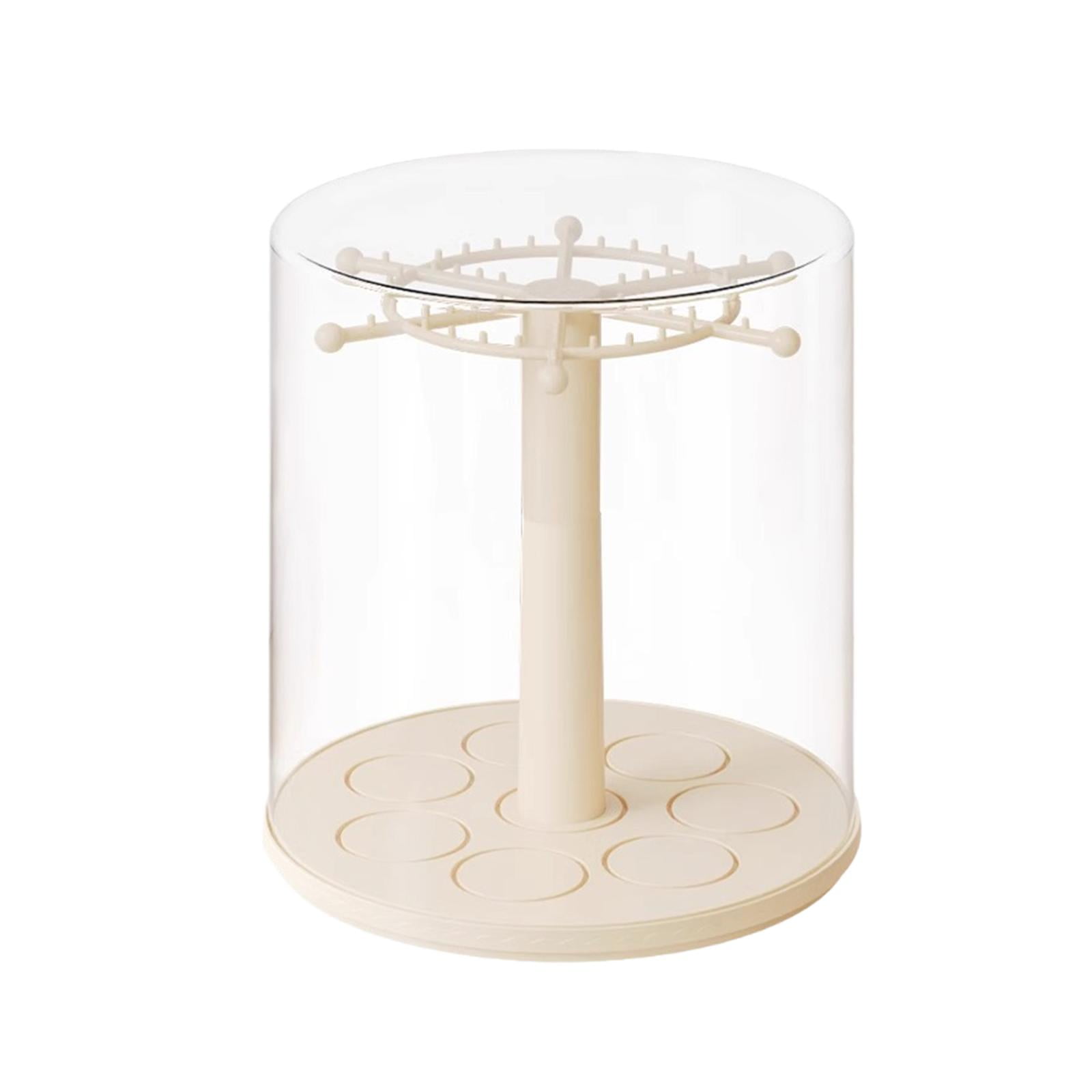 Almencla Rotating Clear Display Case Display Stand Decor Space Saving ...