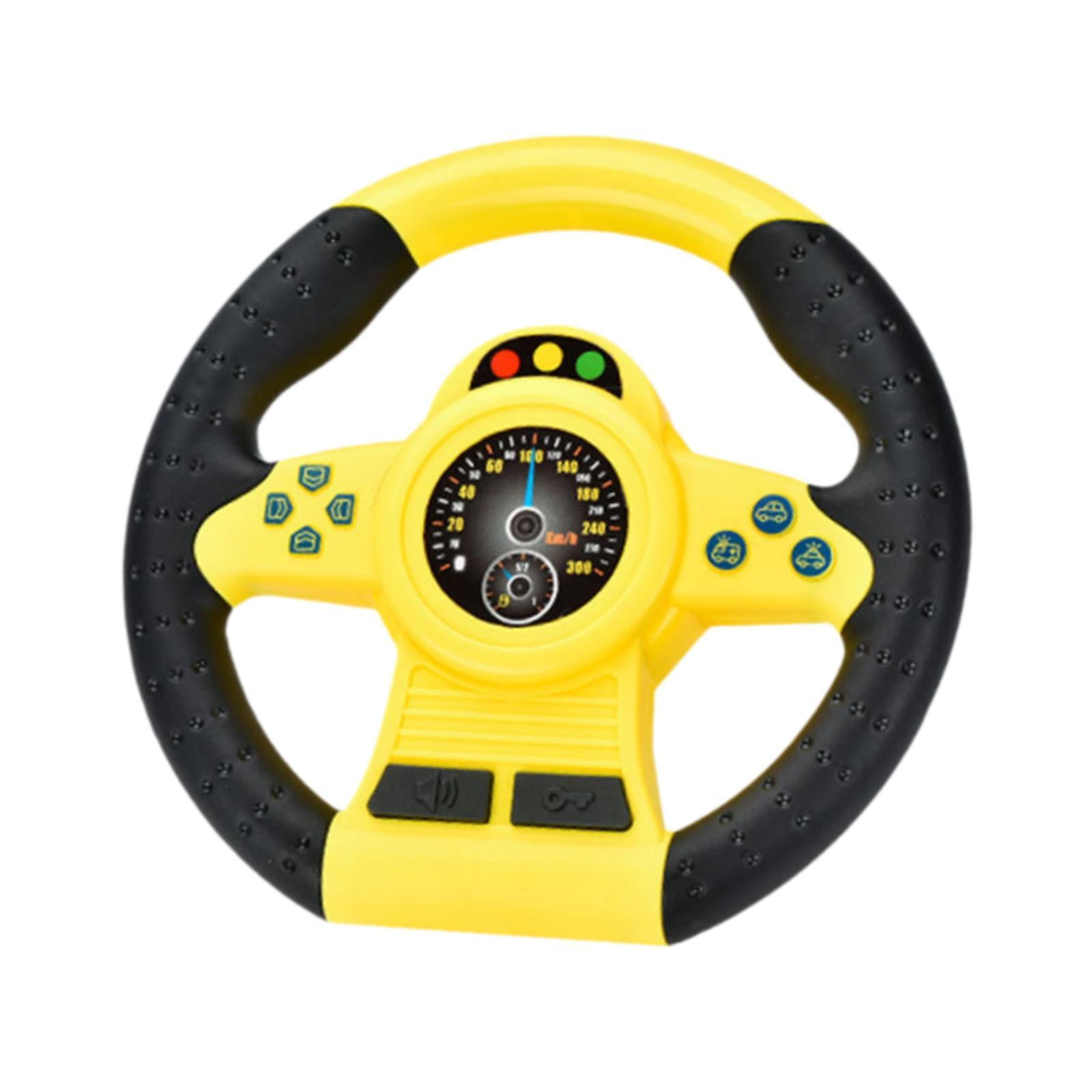 Almencla Simulation Steering Wheel Toy Pretend Driving Toy Sensory Toys ...