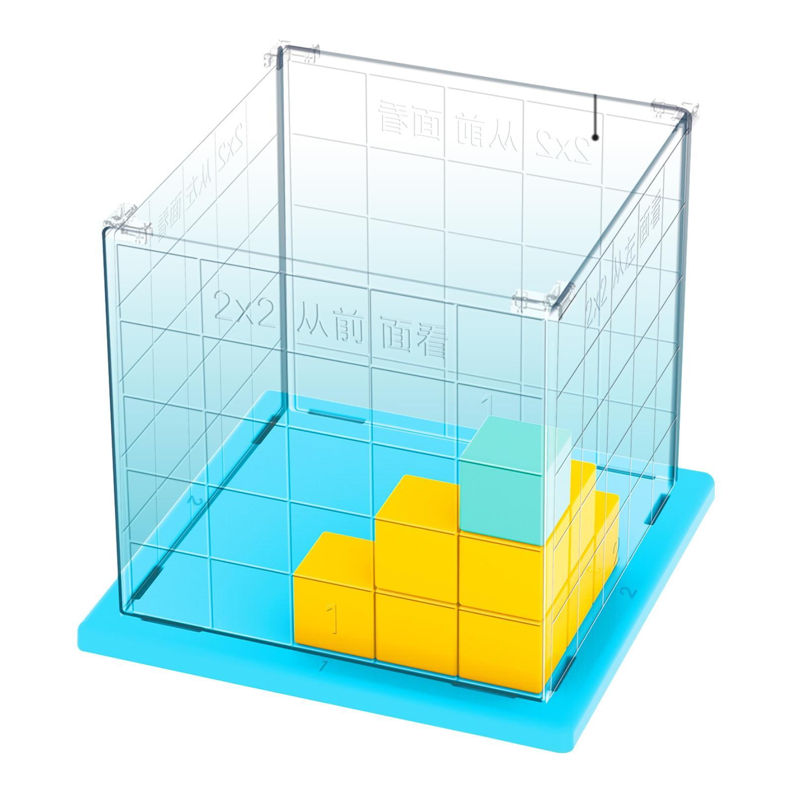 Almencla Small Cube Blocks Mathematics Tool Cubic Positioning Grid ...