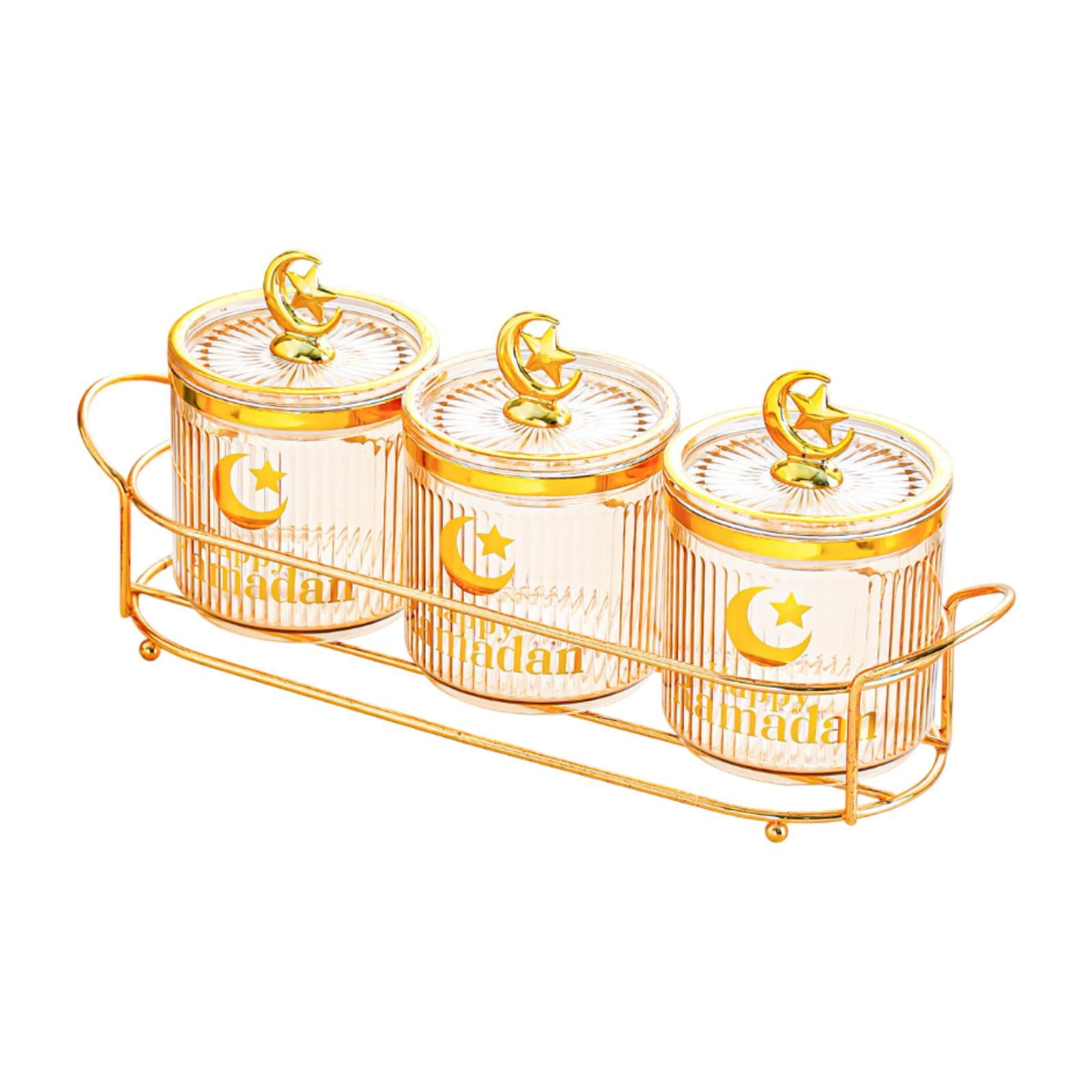 Almencla Snack Candy Jars Wedding Decor with Tray Multipurpose for Home ...