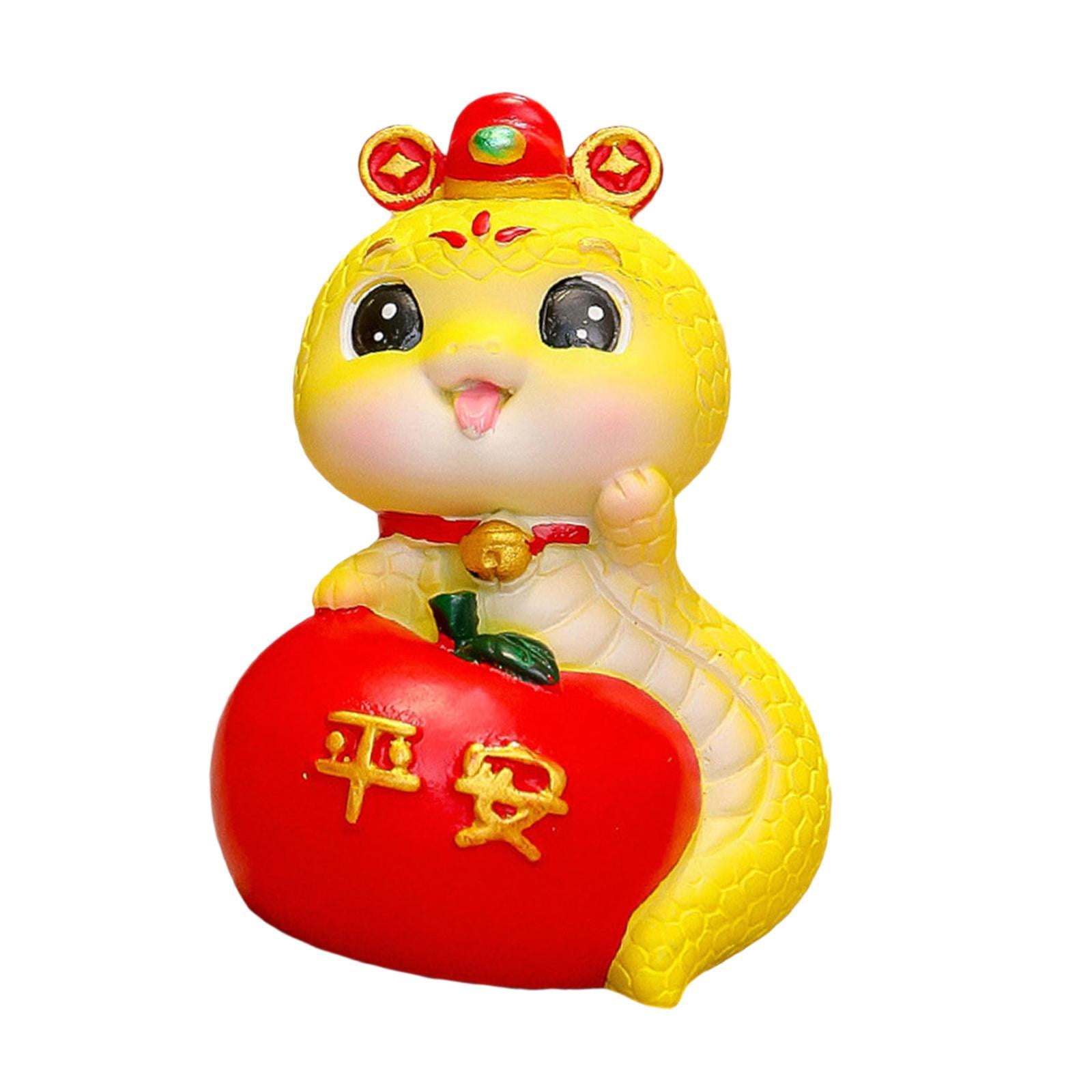 Almencla Snake Figurine Animal Statue Miniature Snake Statue for ...