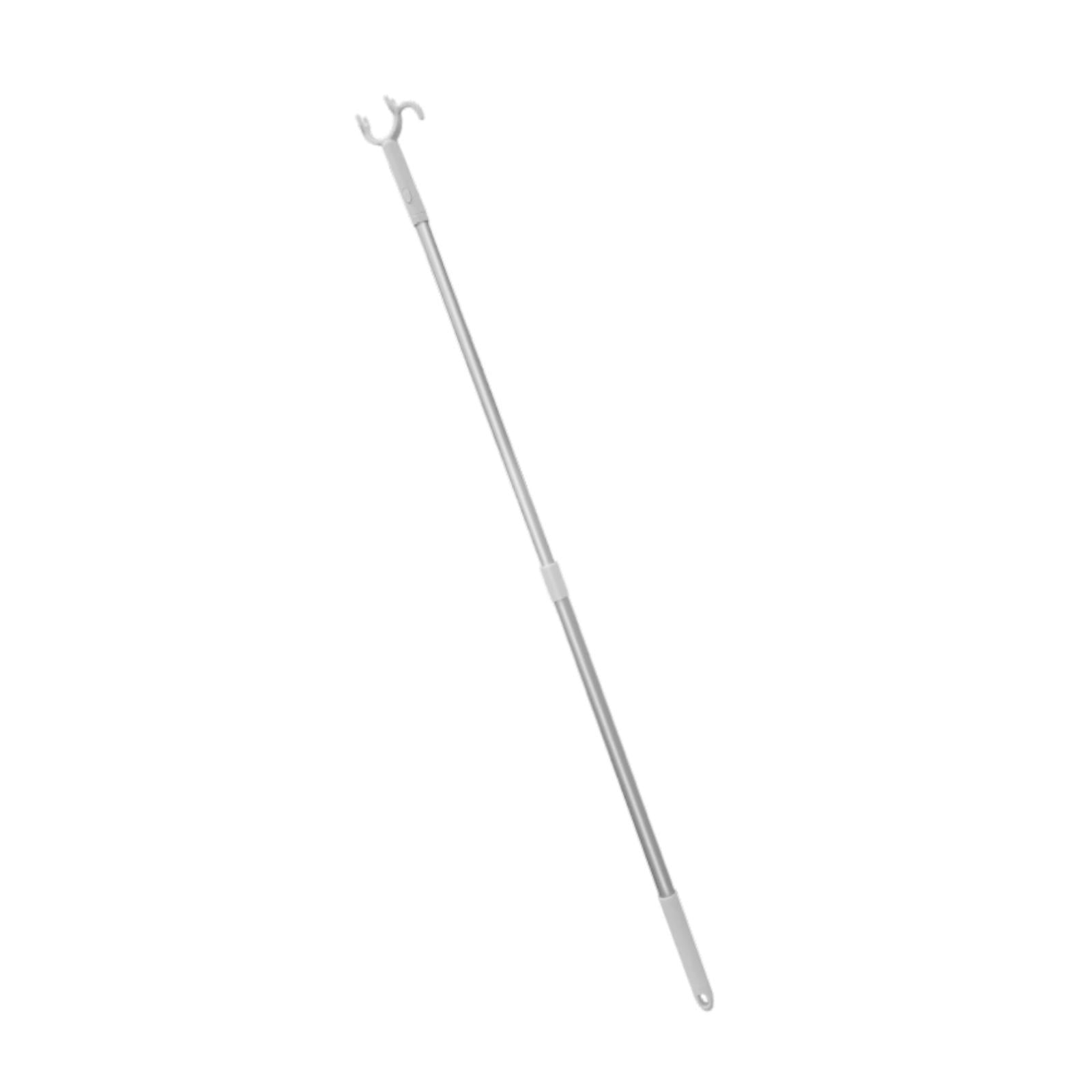 Almencla Telescopic Clothes Pole Clothes Hanger Pole Hook Sturdy ...