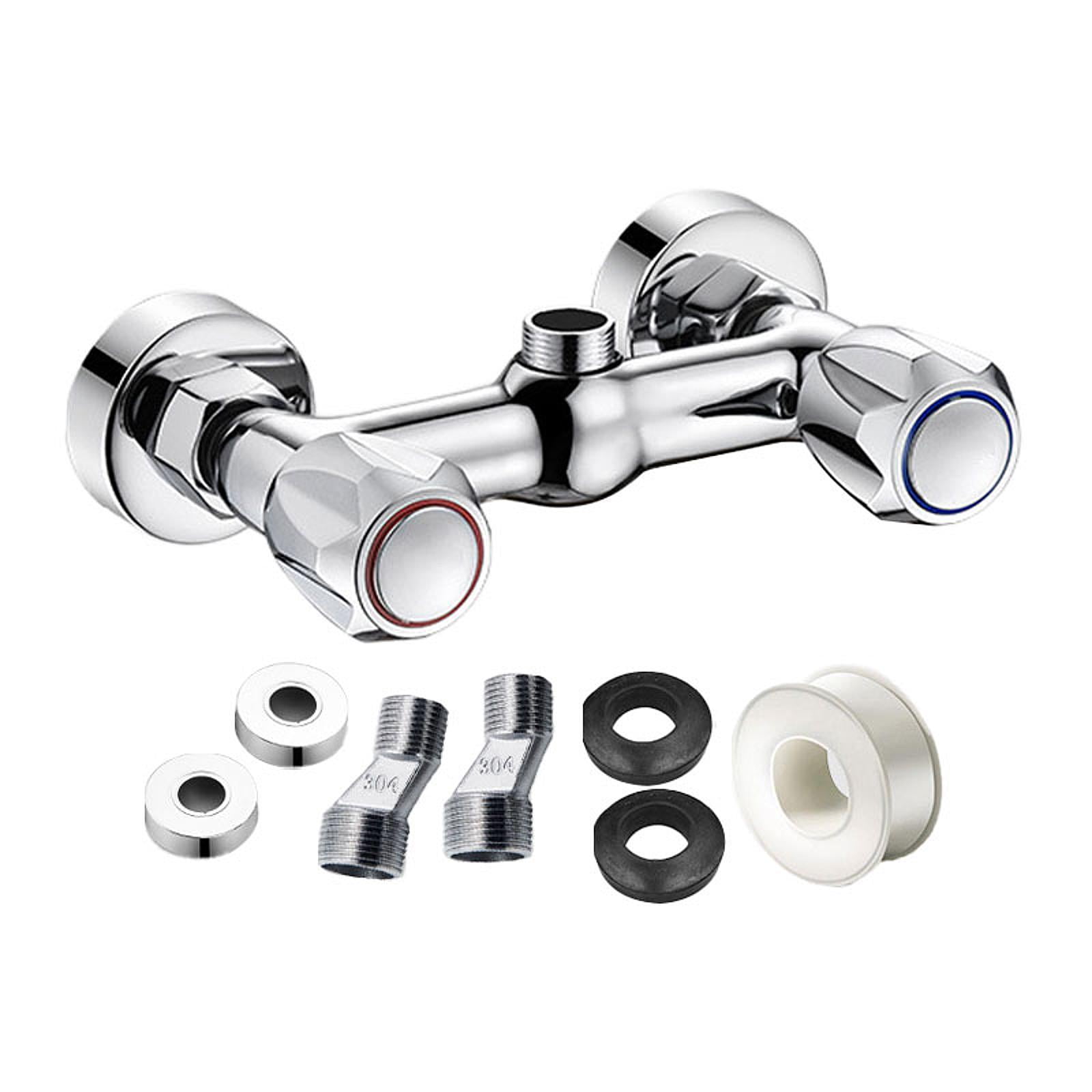 Almencla Thermostatic Faucet Mixing Valve Hot Cold Water Mixer Valve ...