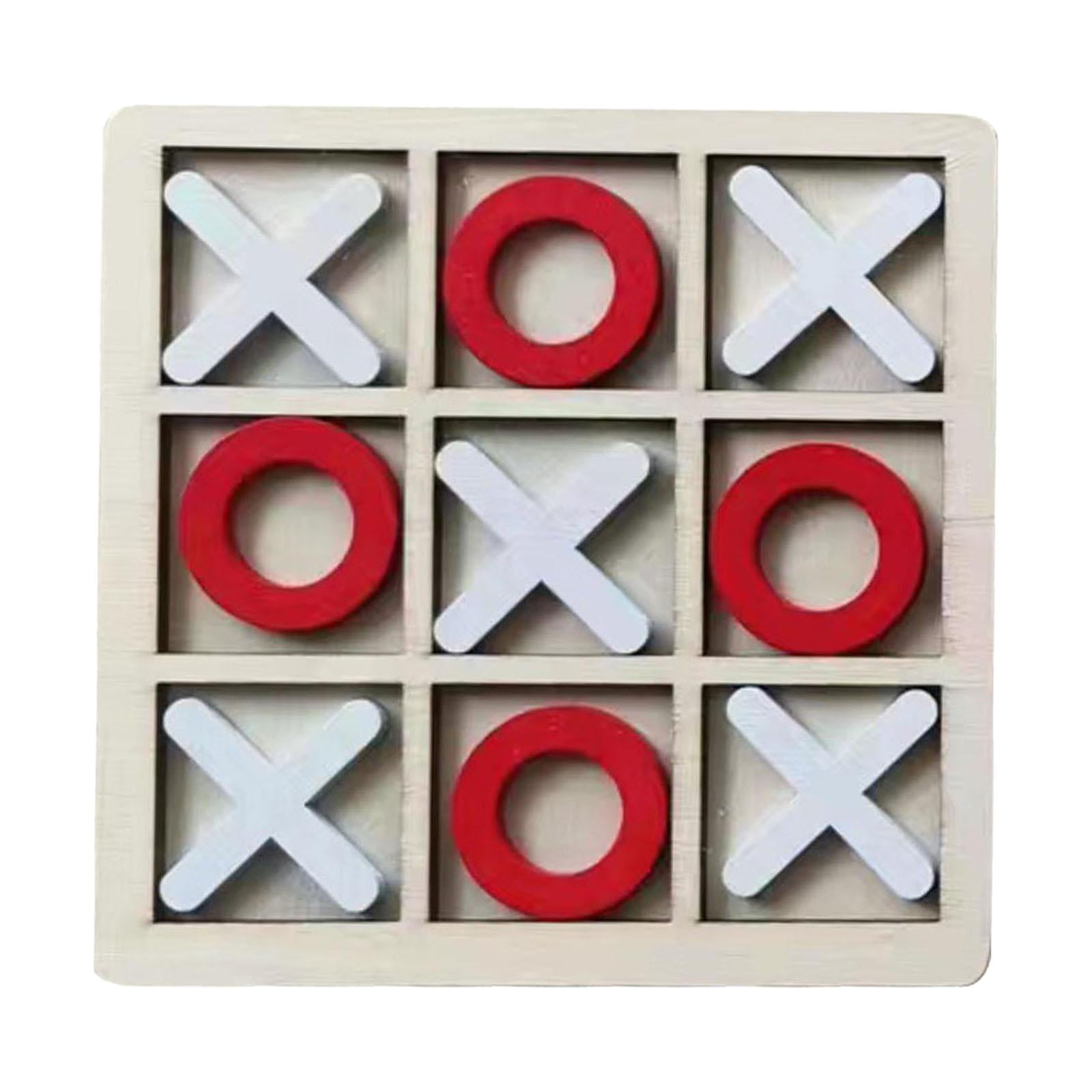 Almencla Tic TAC Toe Wooden Board Game XO Table Toy Classic Handmade XO ...