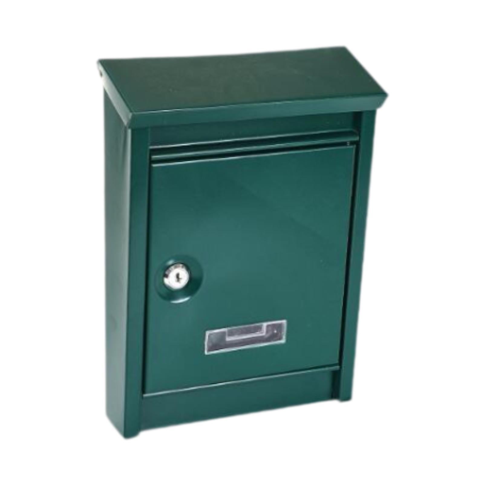 Almencla Wall Mount Mailbox Outdoor Postbox Lockable Large Capacity ...