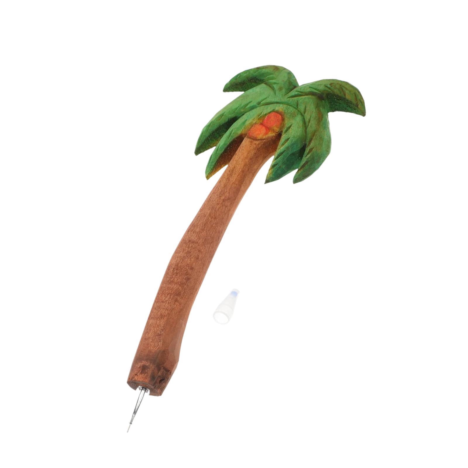 Almencla Wood Coconut Tree Pen Handcrafted Pen Stationary Supplies ...