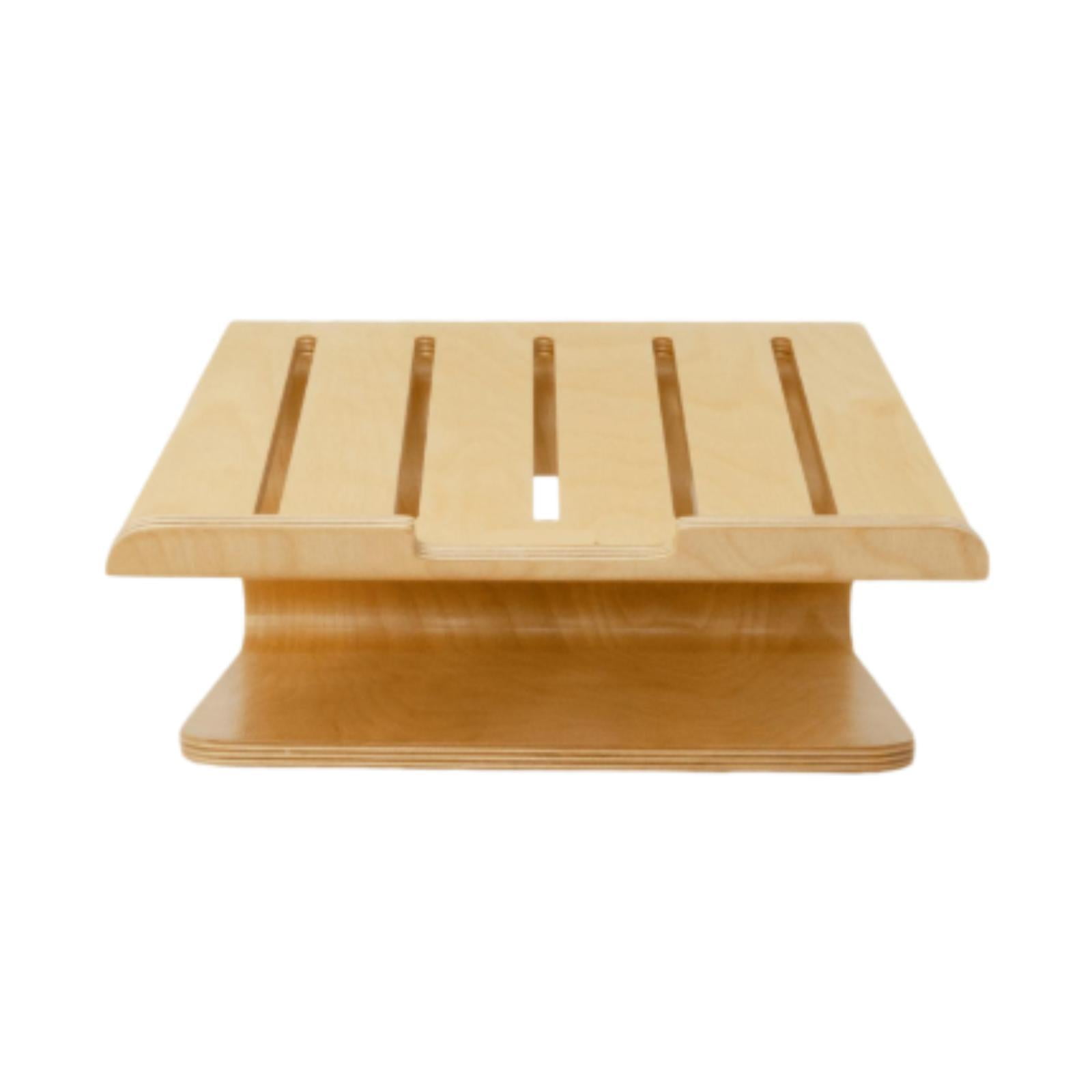 Almencla Wood Laptop Stand for Desk Laptop Holder Stable Computer Stand ...