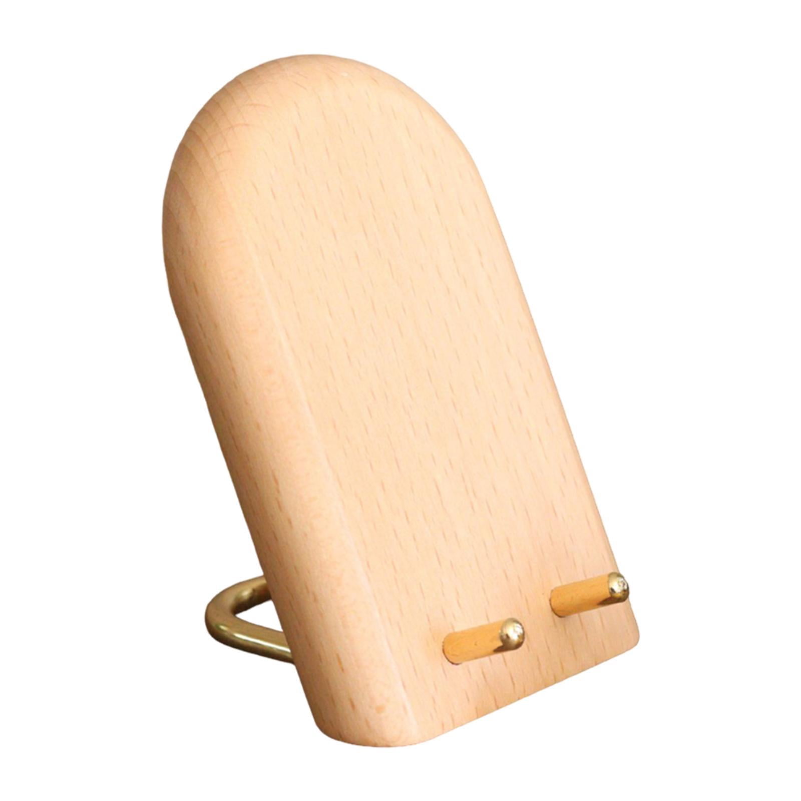 Almencla Wood Phone Holder Desk Phone Stand Simple Wooden Phone Stand ...