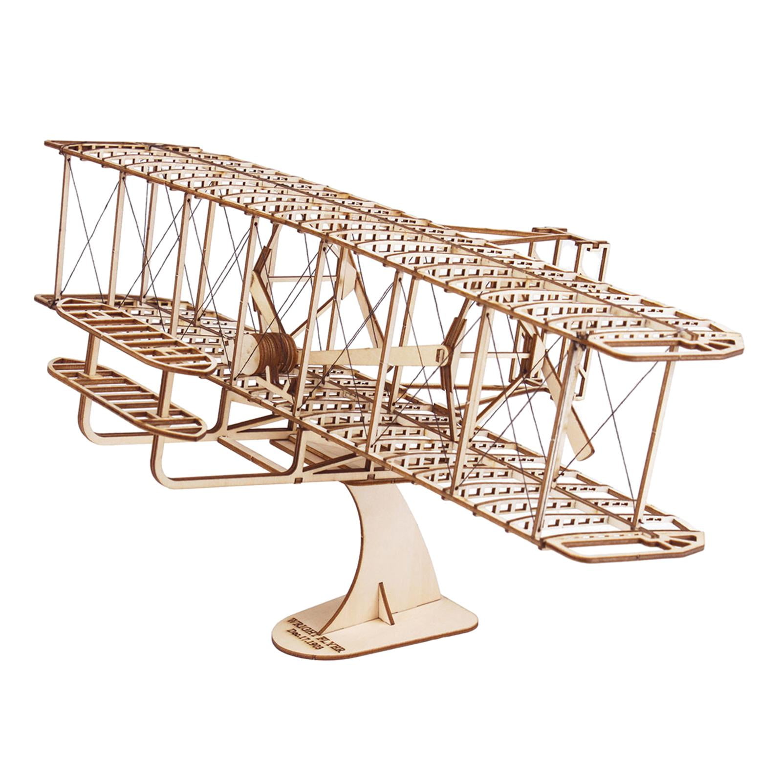 Almencla Wooden Airplane Model Stem Toys Table Centerpiece DIY Desktop ...