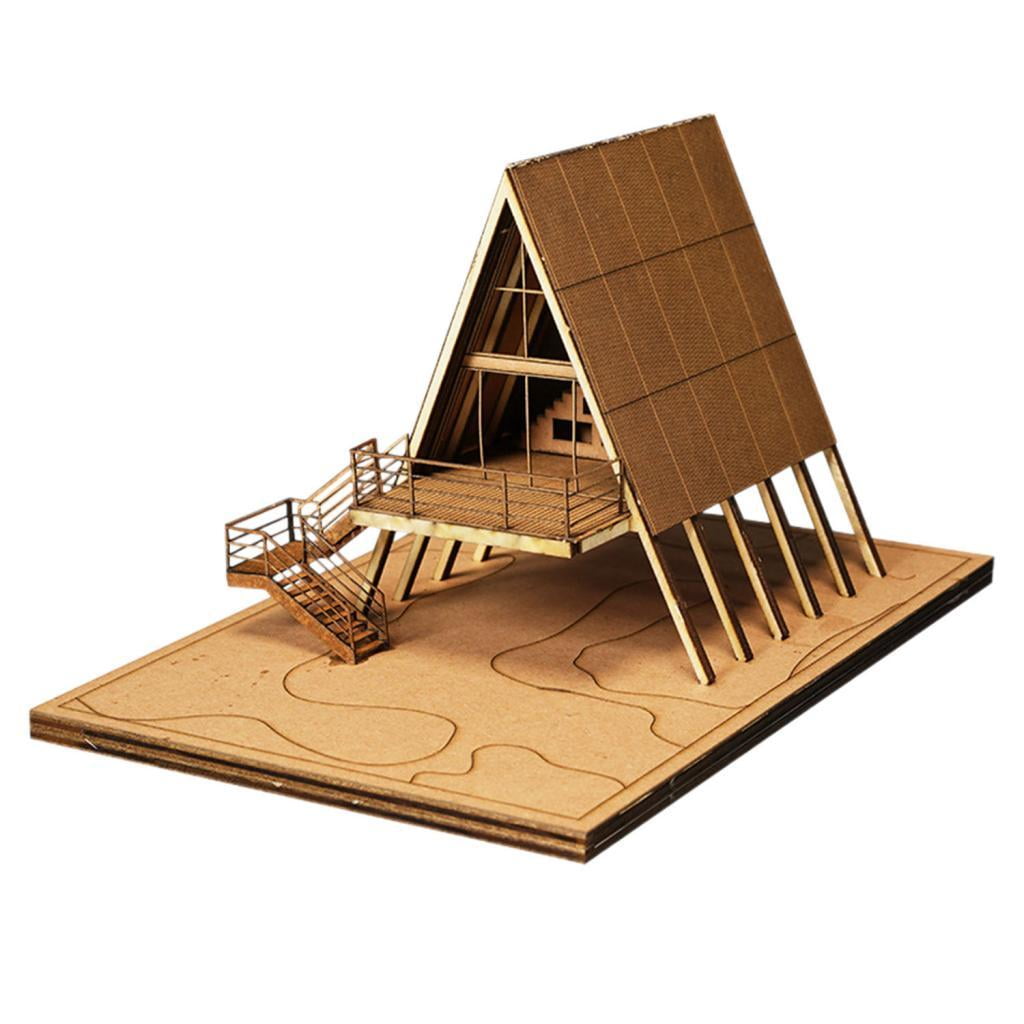 Almencla Wooden Model Kit House Architectural Educational Toy DIY ...