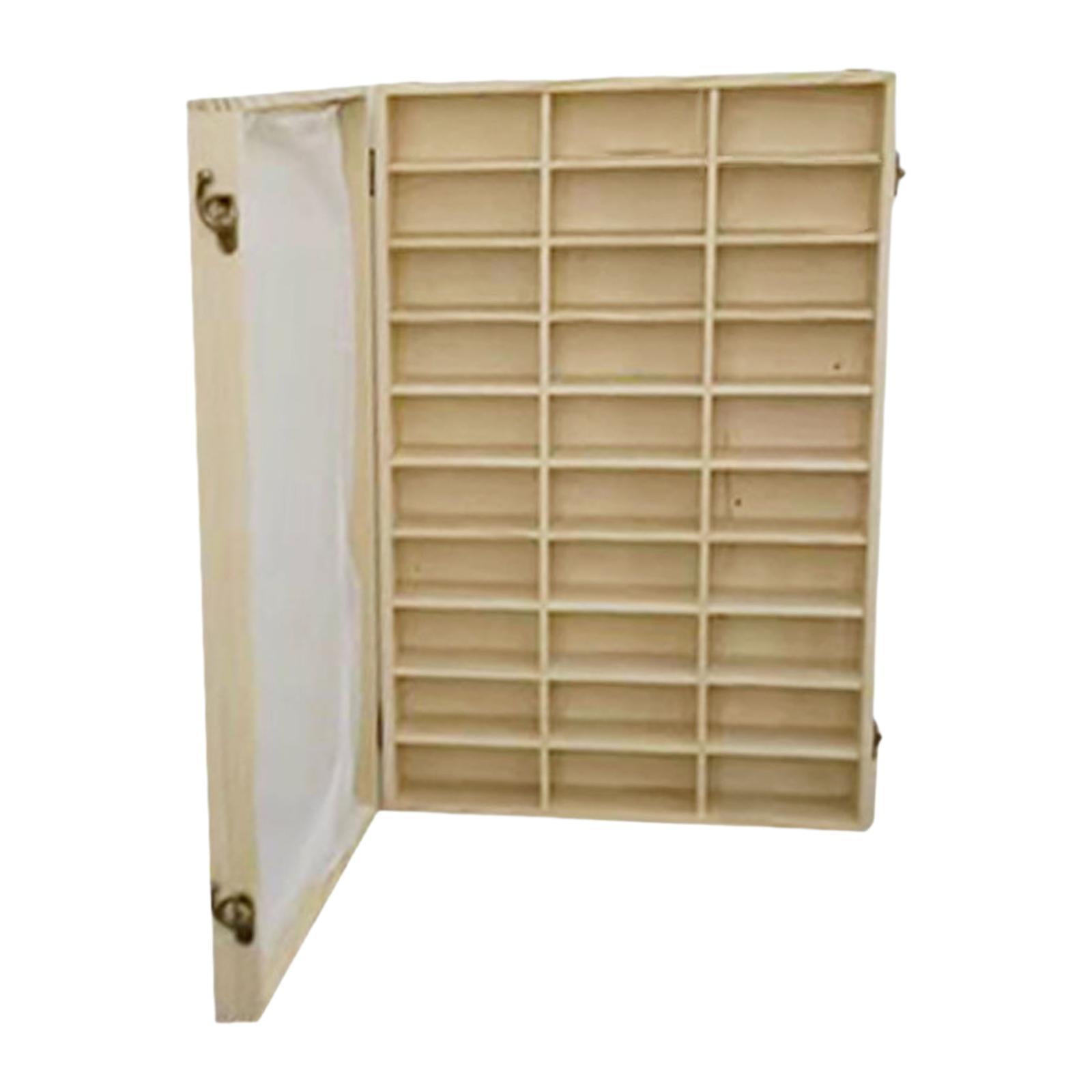 Almencla Wooden Shadow Box Display Cabinet, Collection Display Case ...