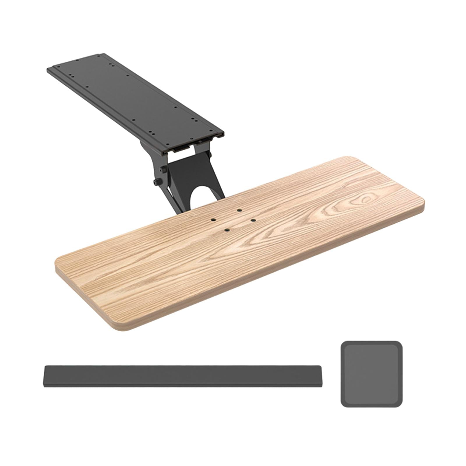 Almencla under Desk Keyboard Tray Rotatable Slide Out with Mounting ...