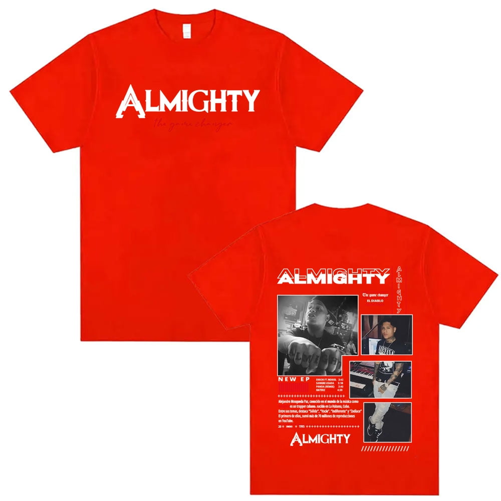 Almighty 2025 Tour Unisex Short Sleeve Cotton Harajuku Hip Hop Punk ...