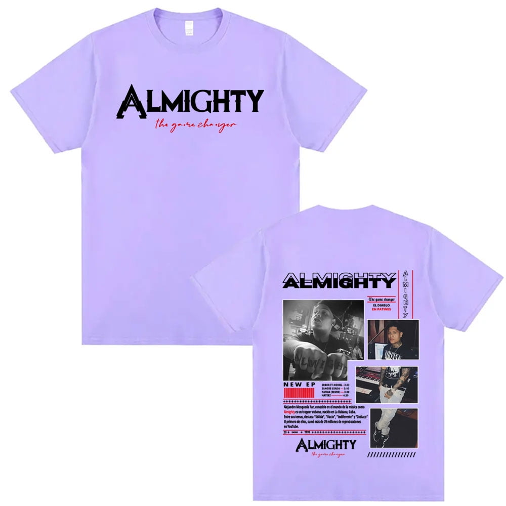 Almighty 2025 Tour Unisex Short Sleeve Cotton Harajuku Hip Hop Punk ...