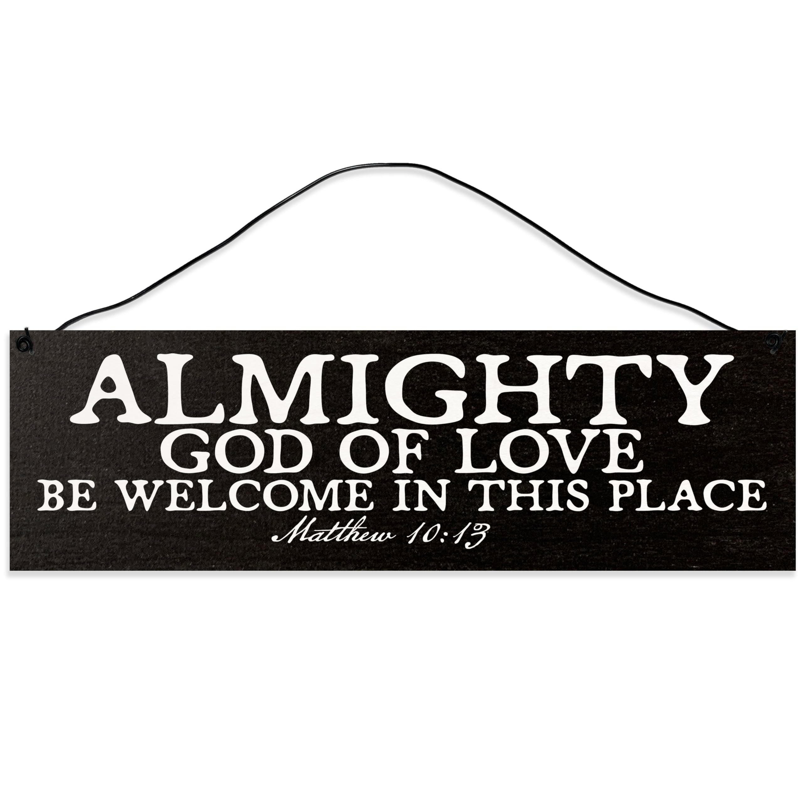 Almighty God | Handmade | Wood Sign | Wire Hanger/Stand | UV Printed ...