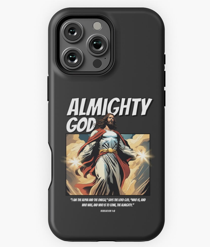 Almighty God Religious Design Phone Case for iPhone 16 15 14 13 12 11 ...