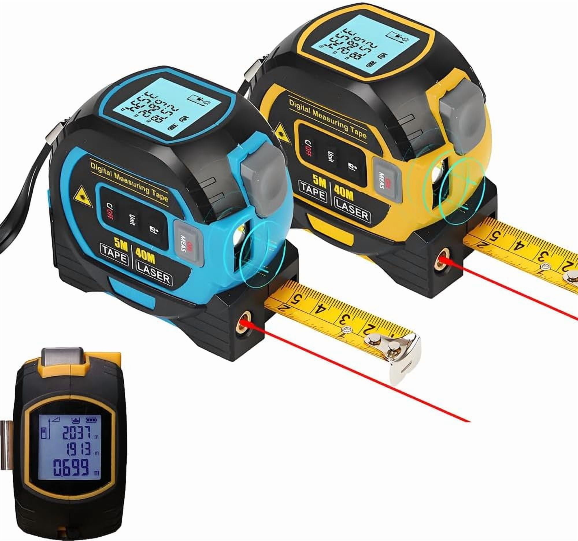 Almighty Ruler 3-in-1 Digital Measuring Tape - LCD Backlight, 16Ft Tape ...