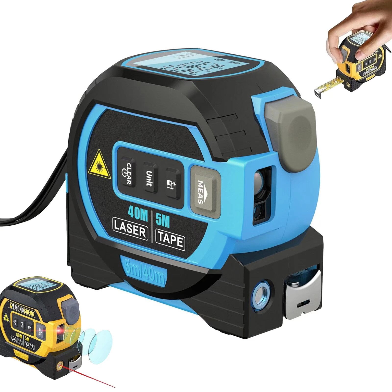 The Almighty Ruler 3-in-1 Laser Measuring Tape, Almighty Ruler, Digital ...