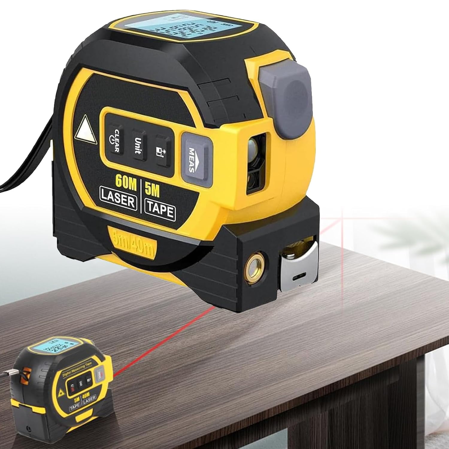Almighty Ruler - The Almighty Ruler 3-in-1 Laser Measuring Tape, The ...