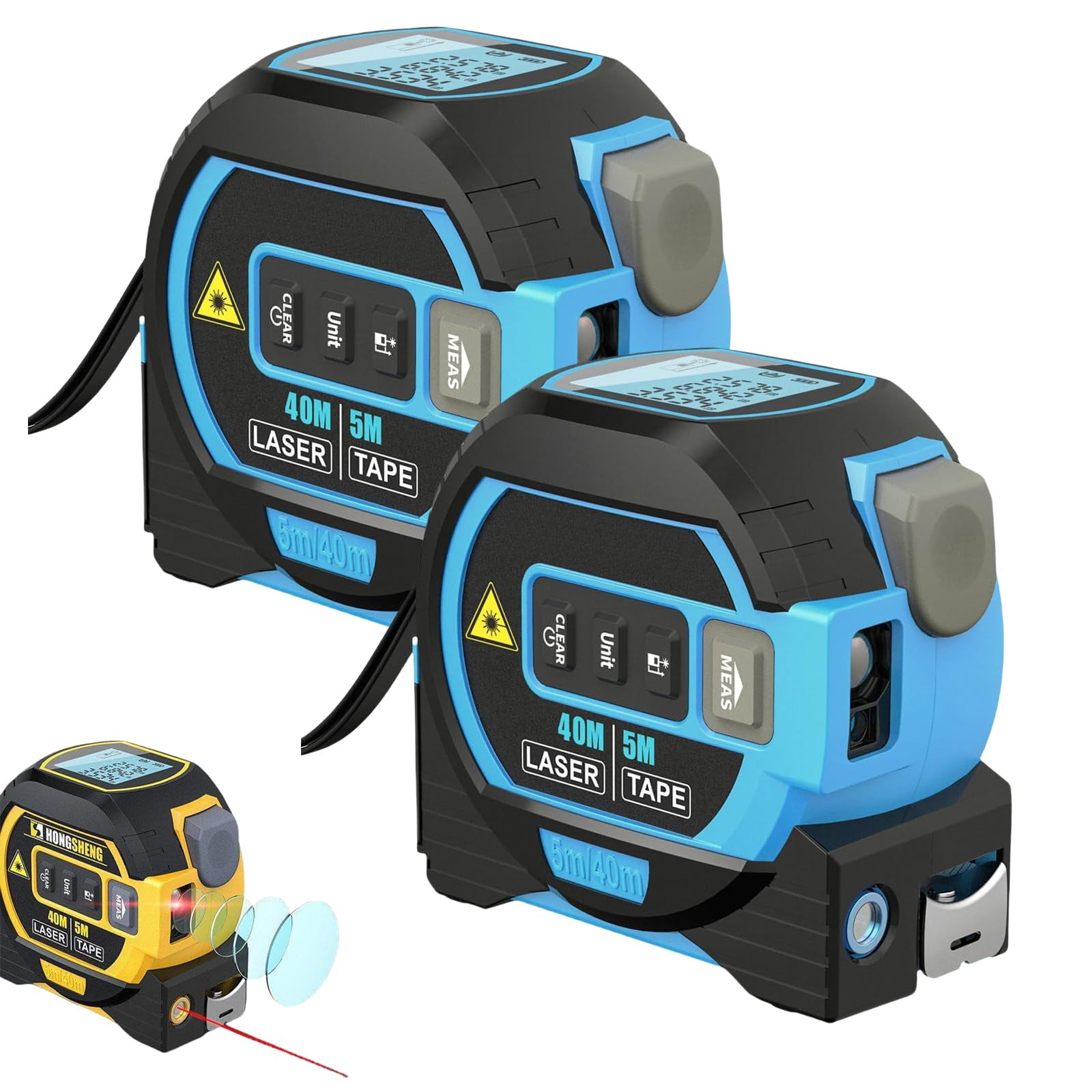 Almighty Tools Tape Measure, 2025 New 3-in-1 Rangefinder with Led ...