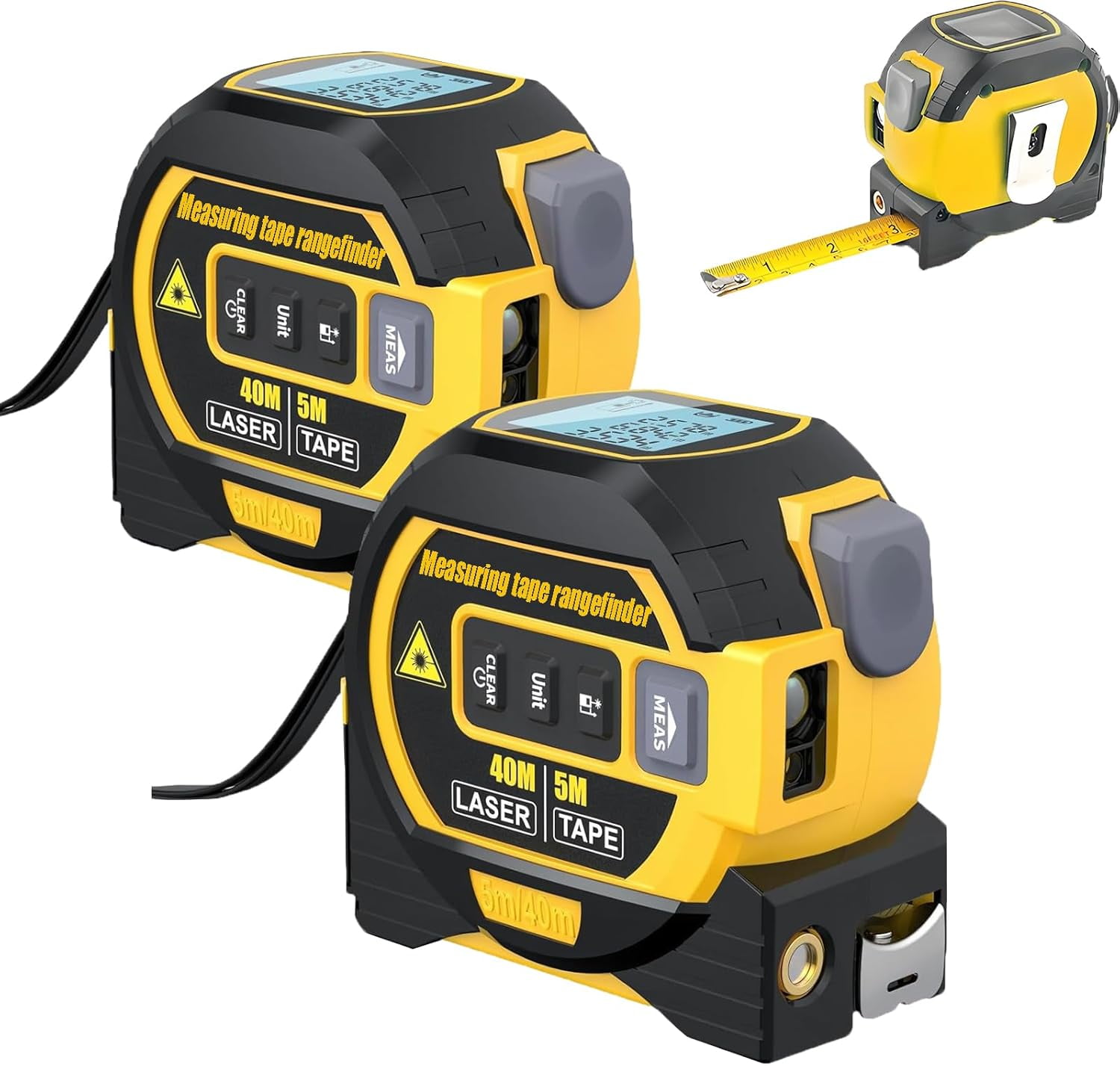 Almighty Tools Tape Measure 3-in-1 Laser Digital Measuring Tape Ruler ...