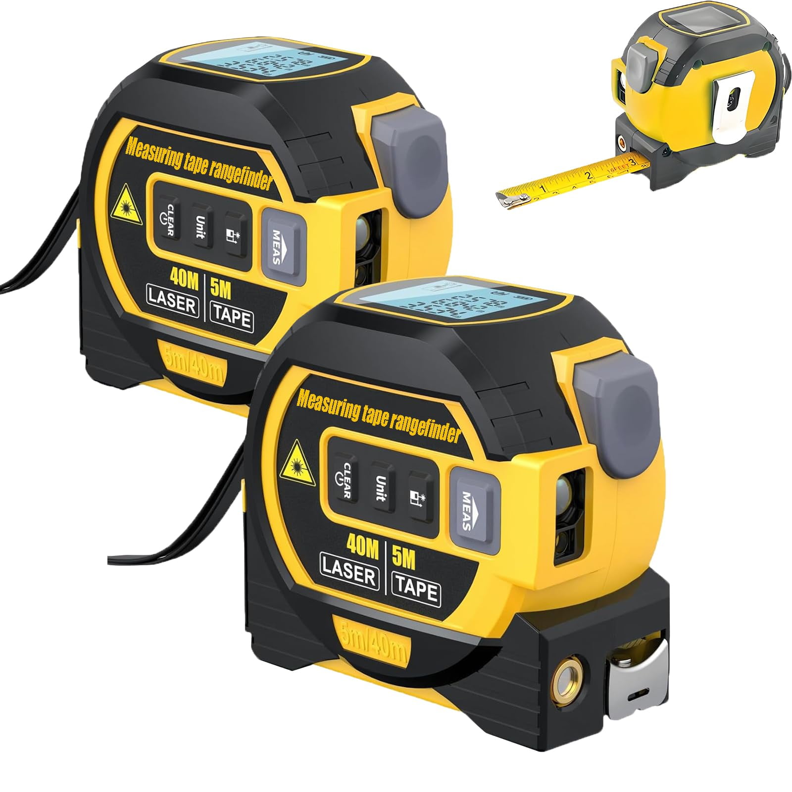 Almighty Tools Tape Measure 3-in-1 Laser Digital Measuring Tape Ruler ...