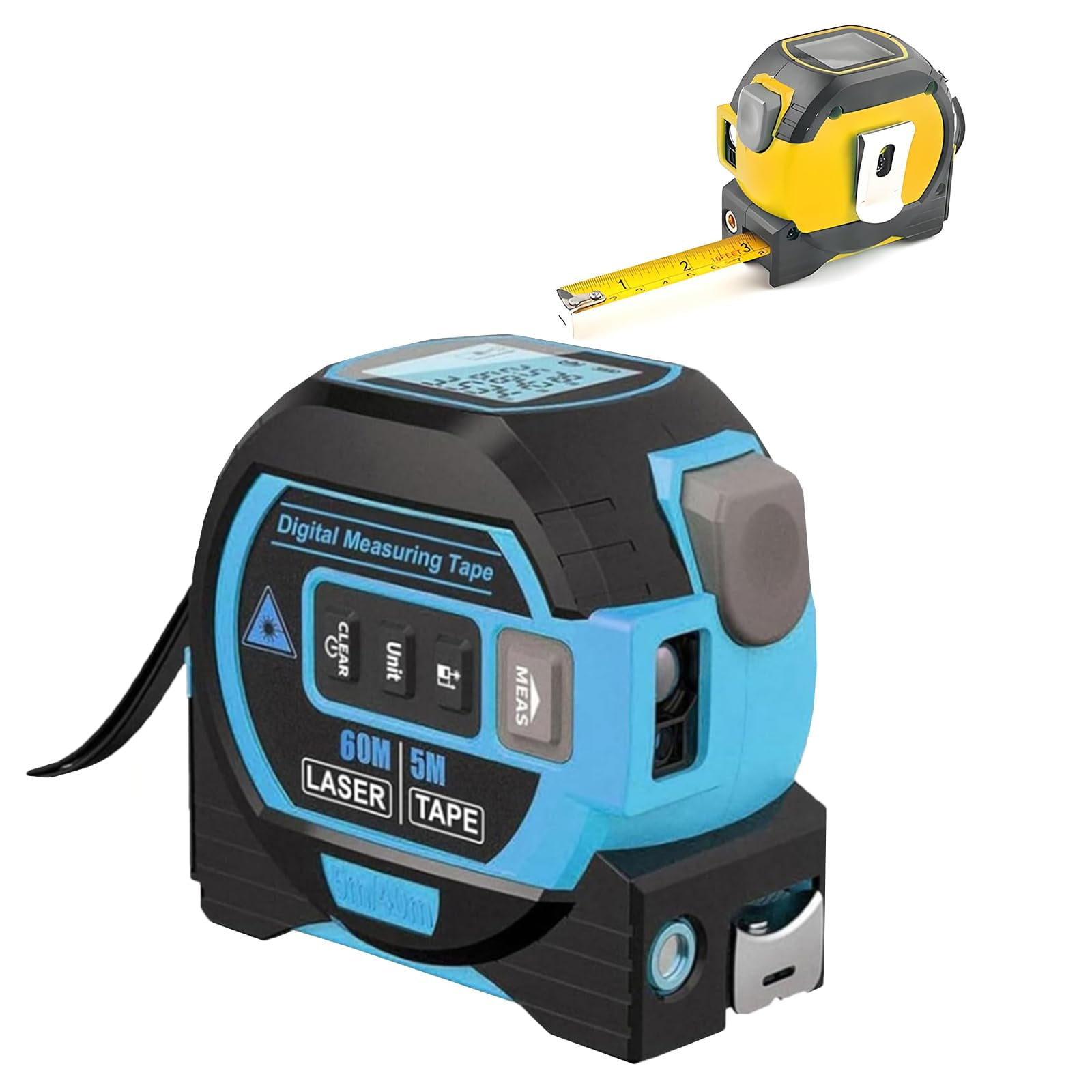 Almighty Tools Tape Measure 3-in-1 Laser Digital Measuring Tape Ruler ...