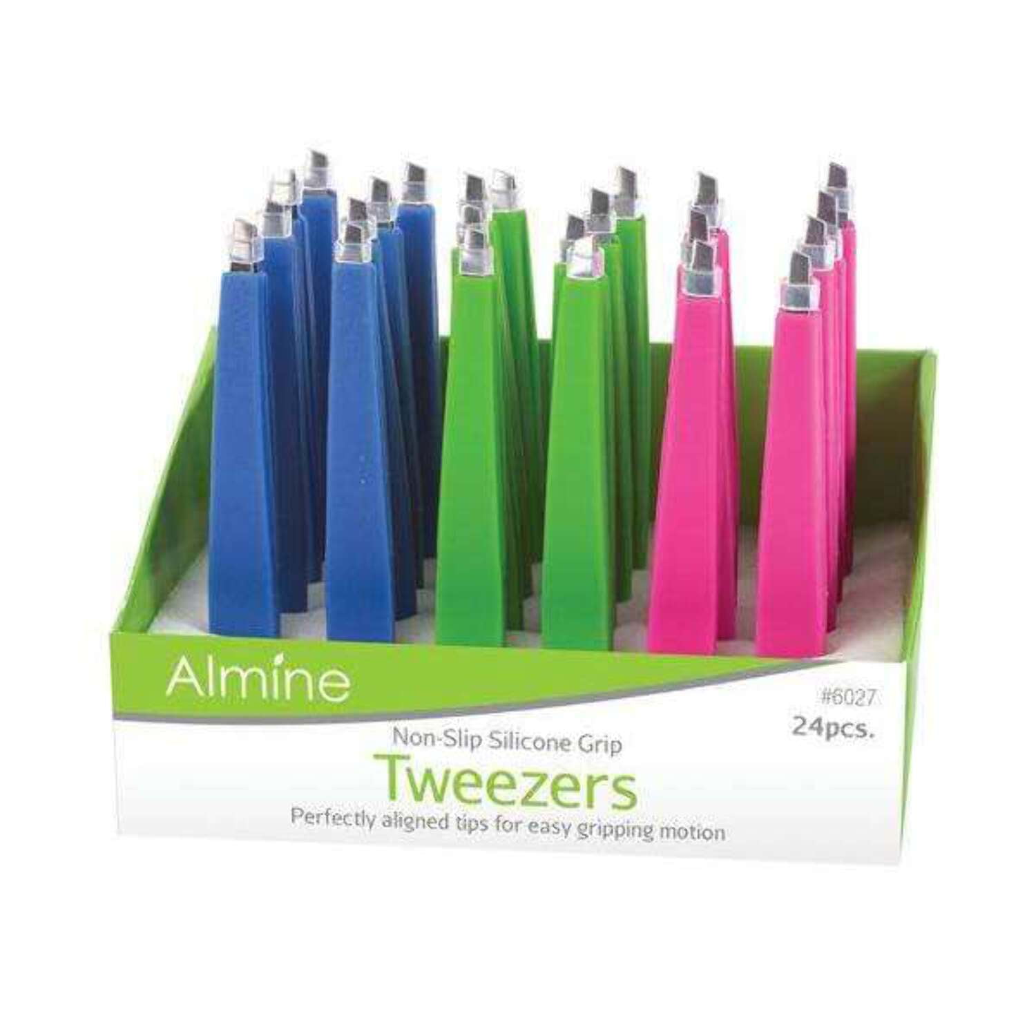 Almine Tweezers With Silicone Grip 6027 - Walmart.com