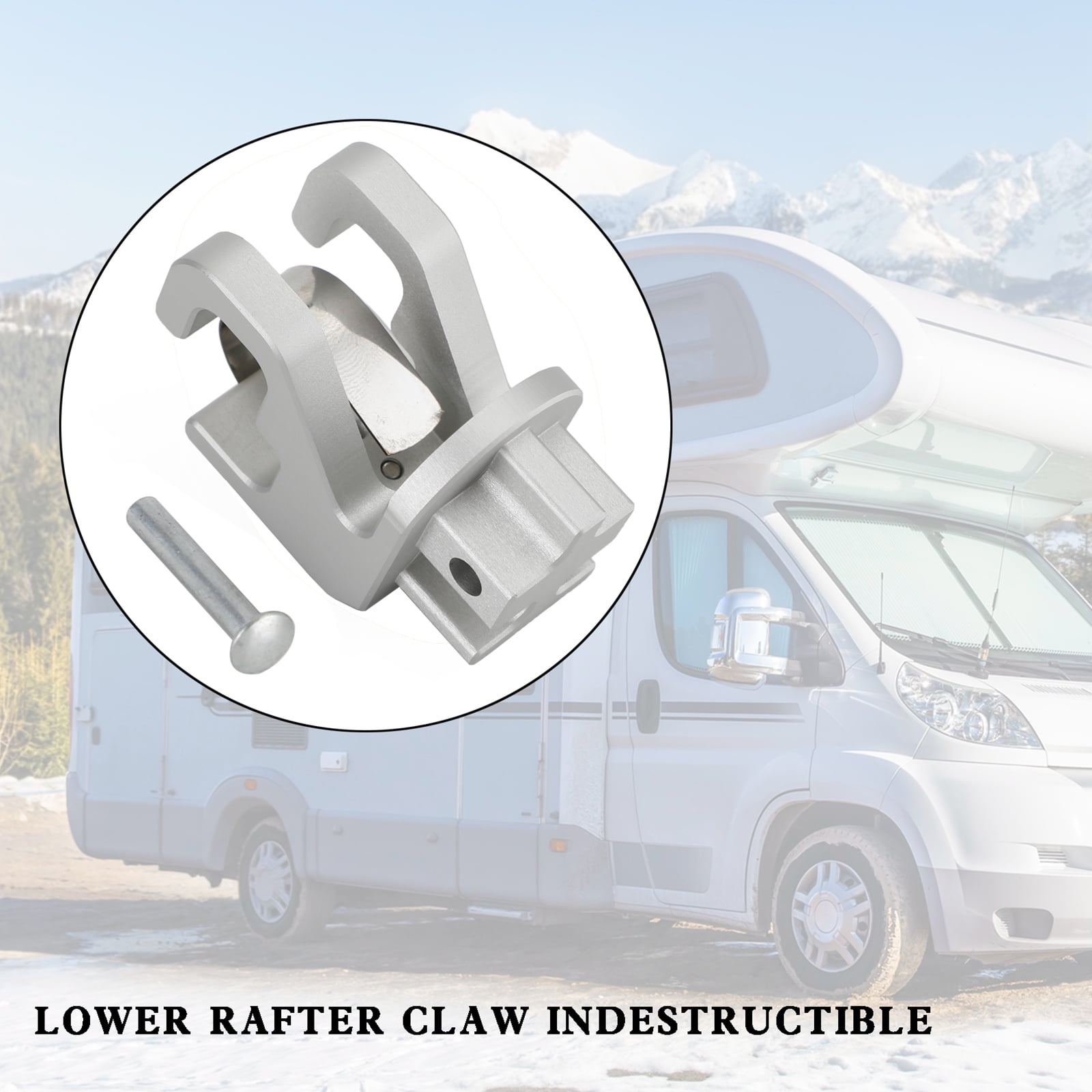 Alminum RV Rafter Claw Satin Hardware For Dometic SUNCHASER II Awning ...