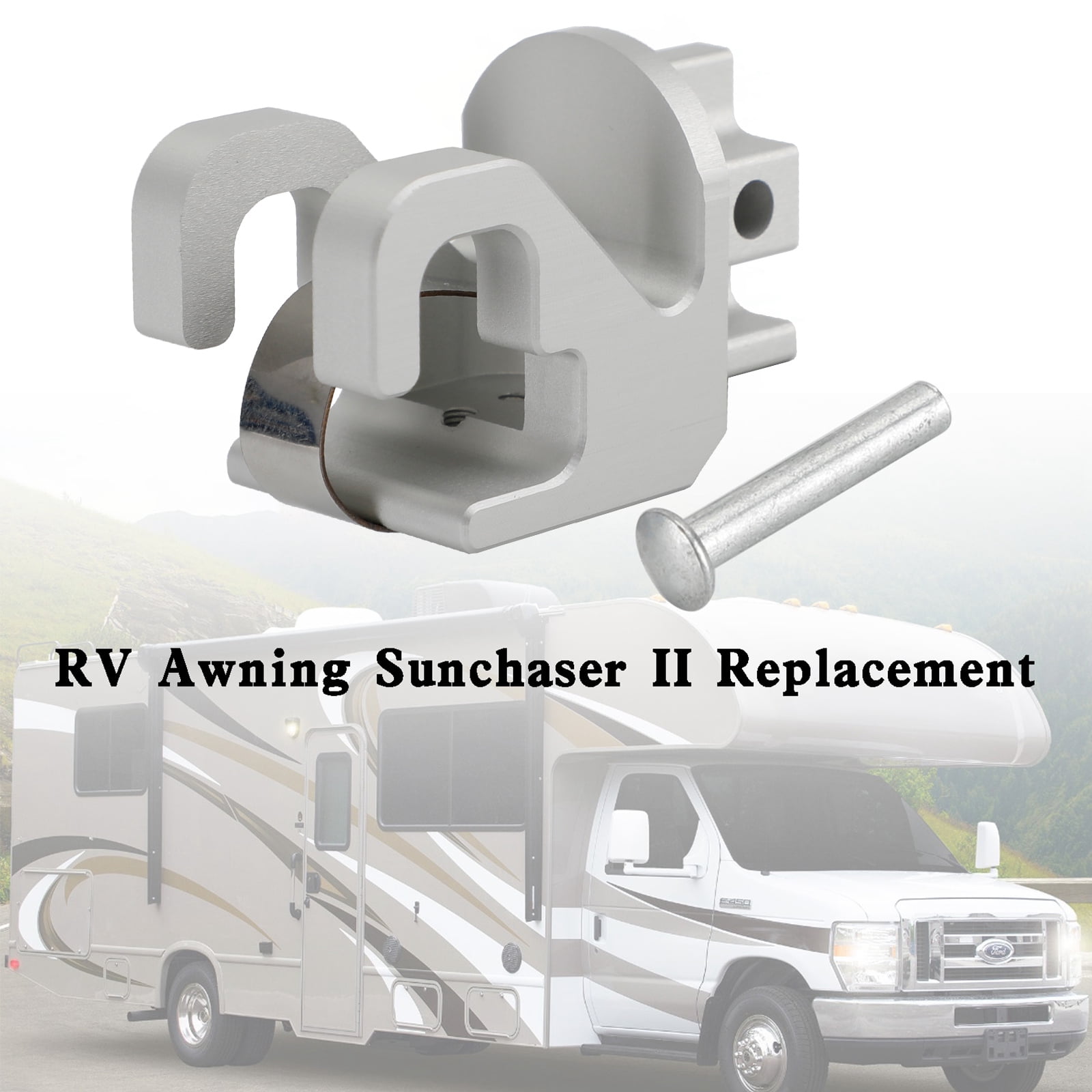 Alminum RV Rafter Claw Satin Hardware For Dometic SUNCHASER II Awning ...