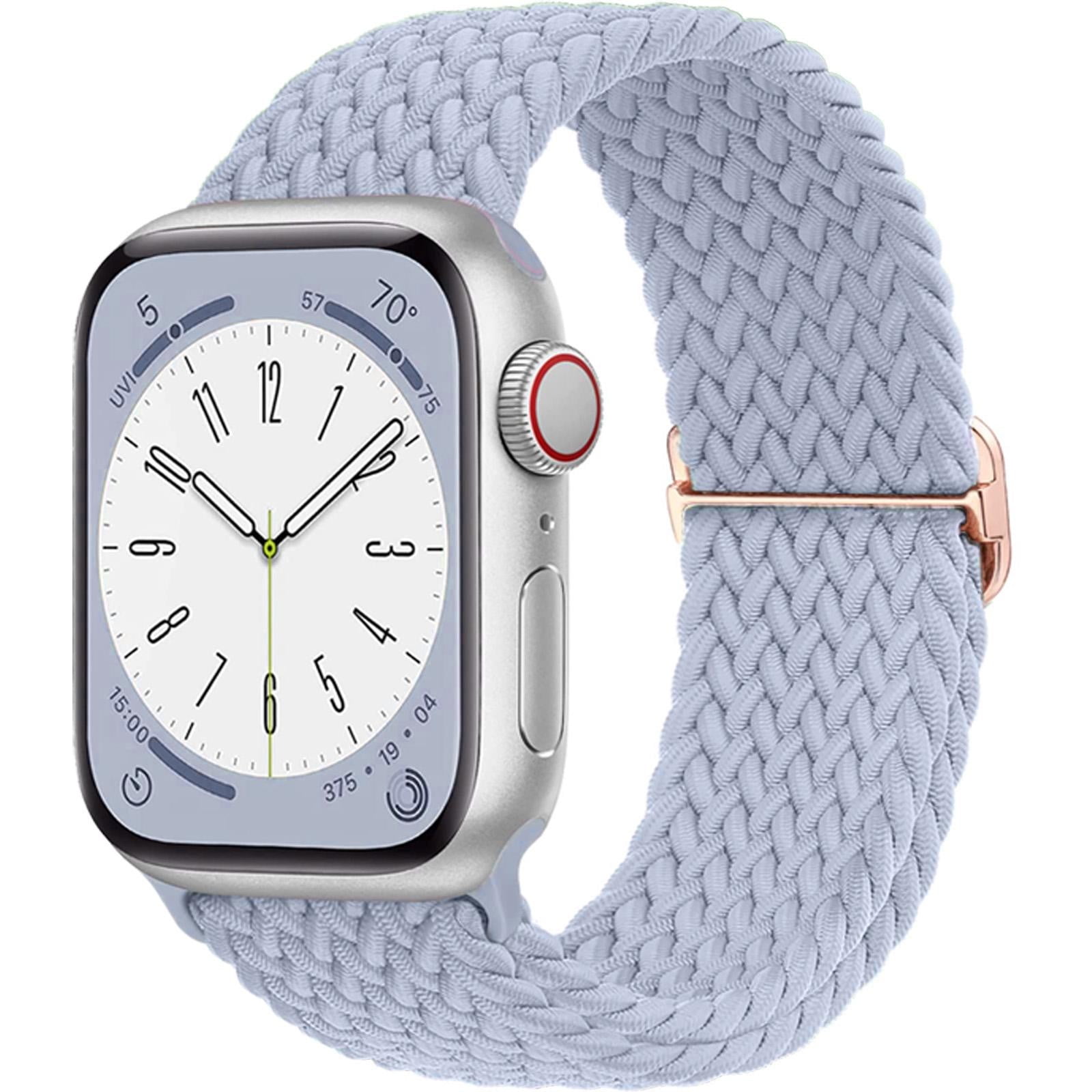 Almnvo Braided Solo Loop Nylon, Apple Wristwatch Band, 38 mm to 49 mm ...