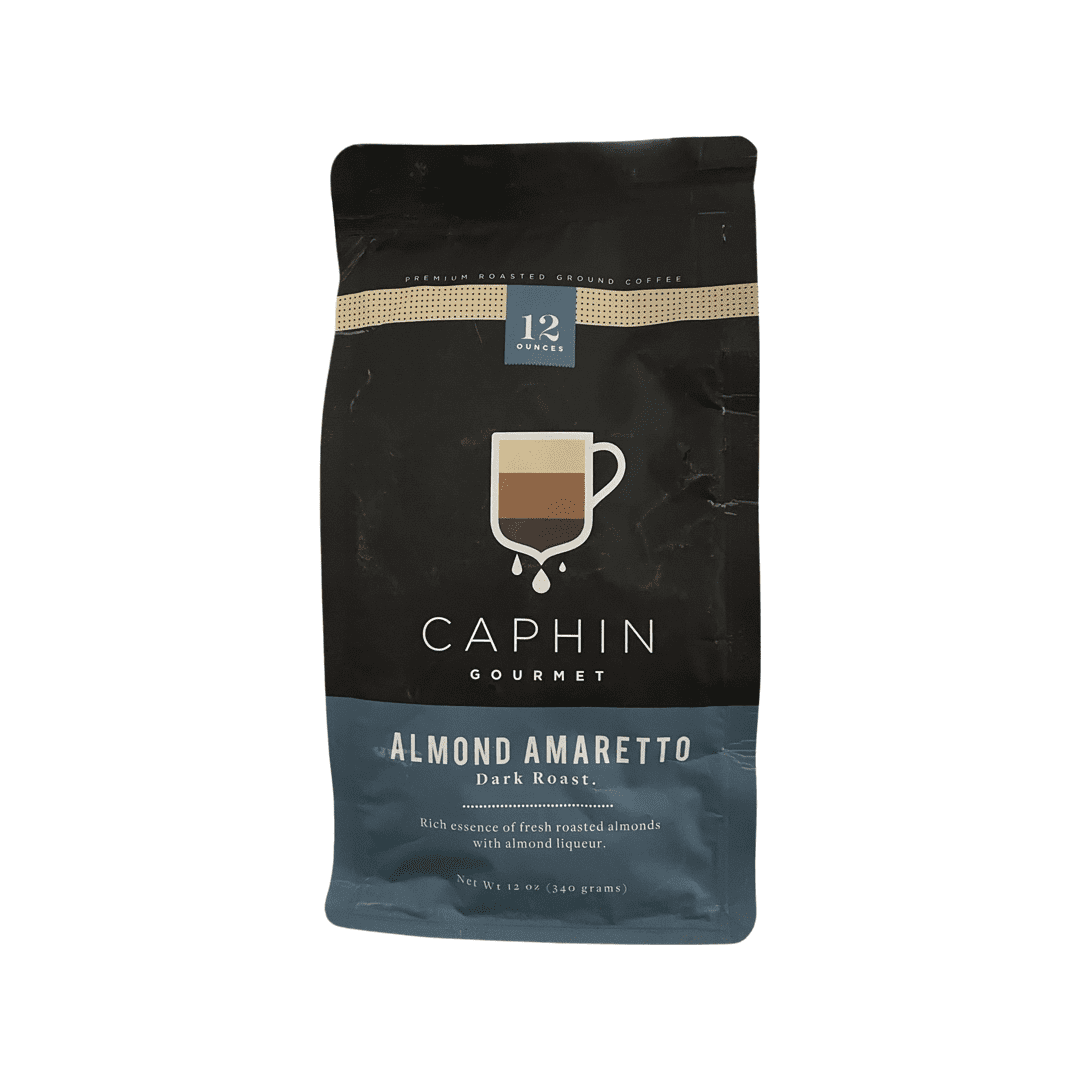 Almond Amaretto Flavored Coffee - Ground Coffee - Caphin Gourmet - 12 ...