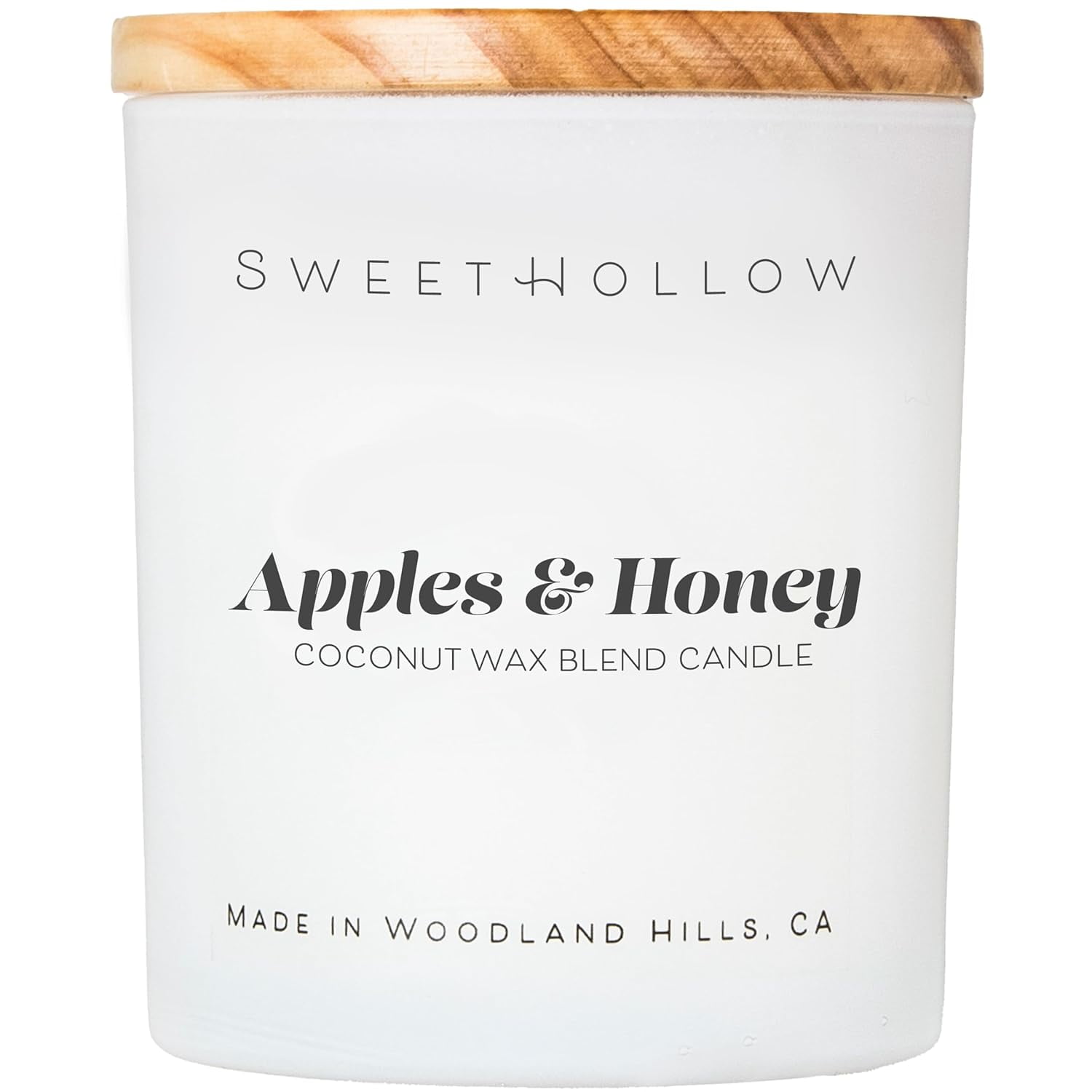 Almond Biscotti Cookie Candle, White Glass Jar With Wood Lid, Highly ...