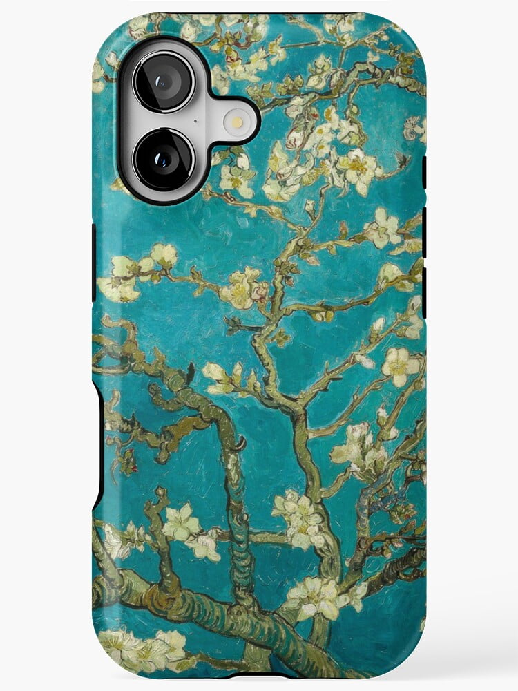 Almond Blossom 1890 by Vincent Van Gogh (Remastered) Turquoise Floral ...