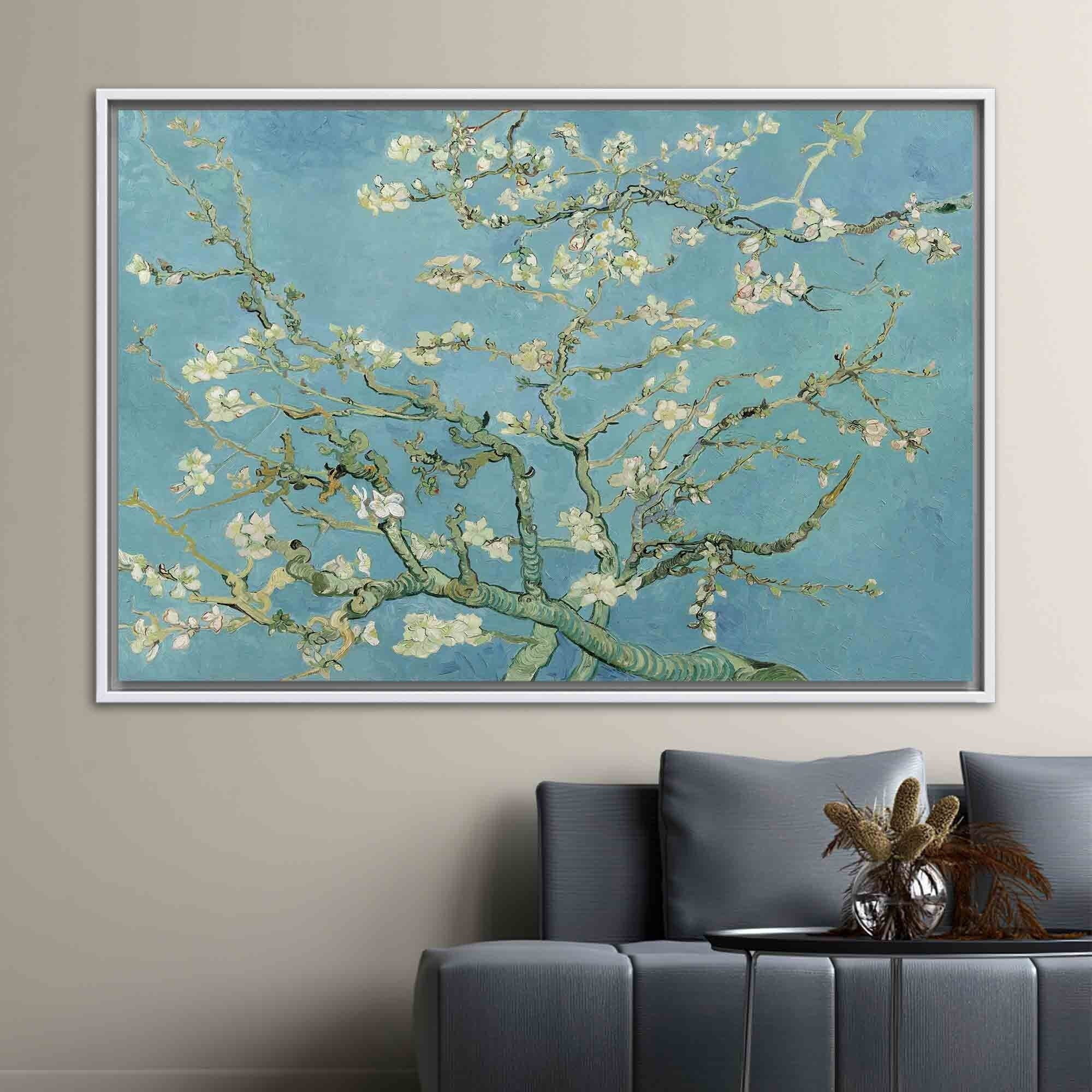 Almond Blossom Art Canvas, The Blossoming Almond Tree Canvas, Famous ...