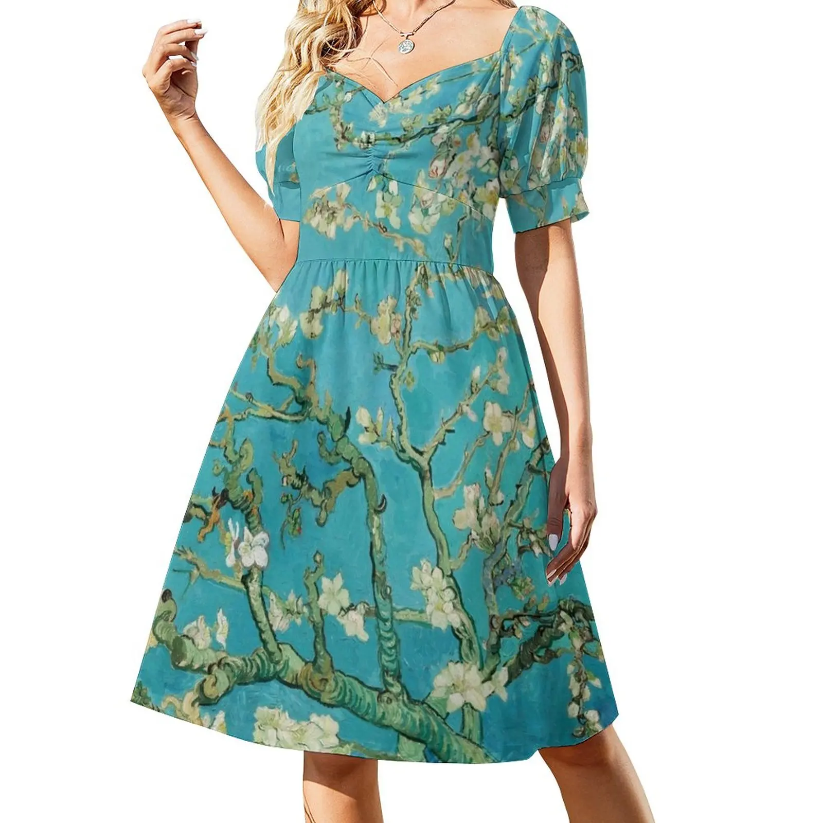 Almond Blossom Sleeveless Dress Women's skirt clothing women summer ...